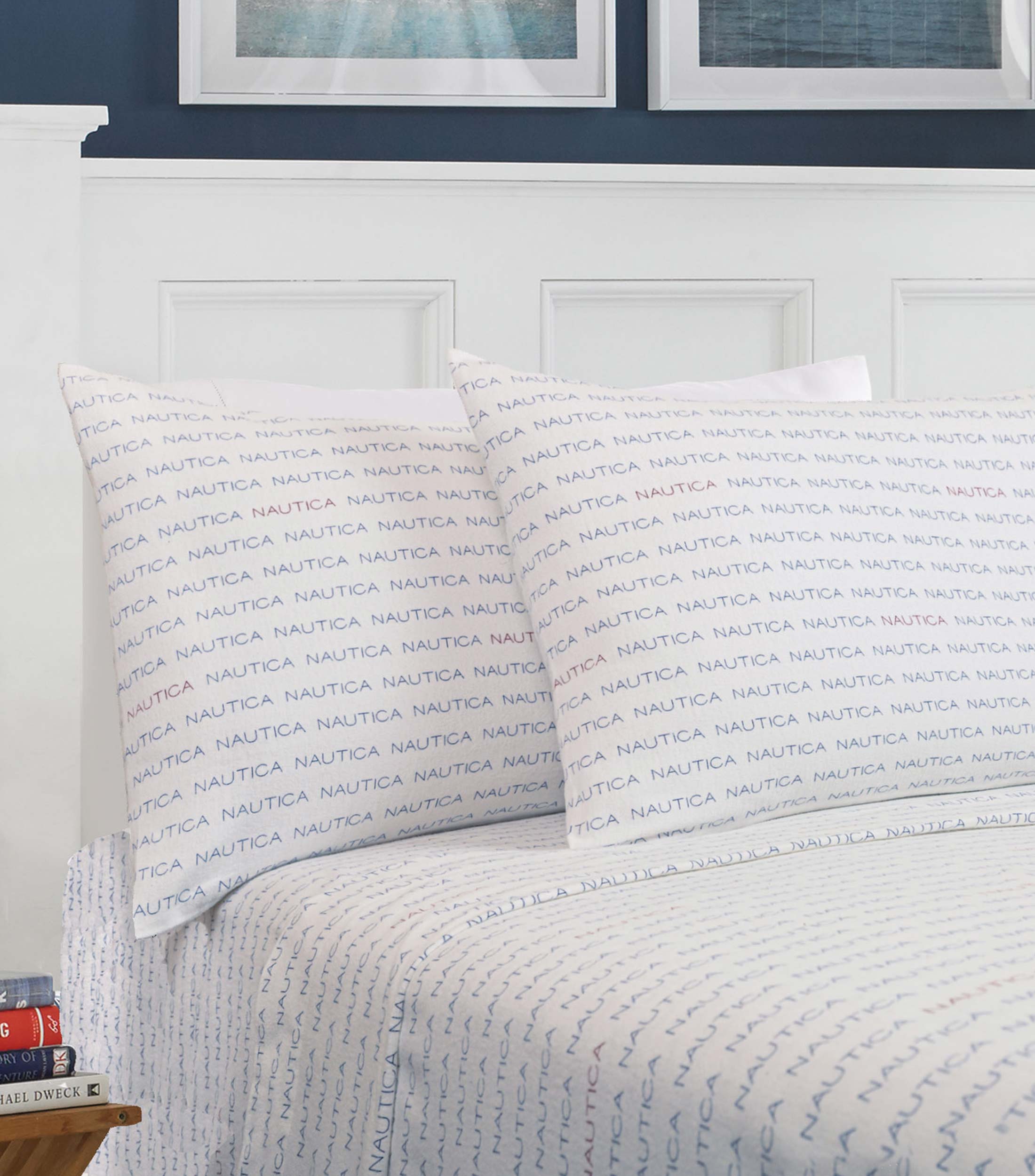 Nautica: Juego de sábanas Queen Size de algodón Typo blanco | El ...