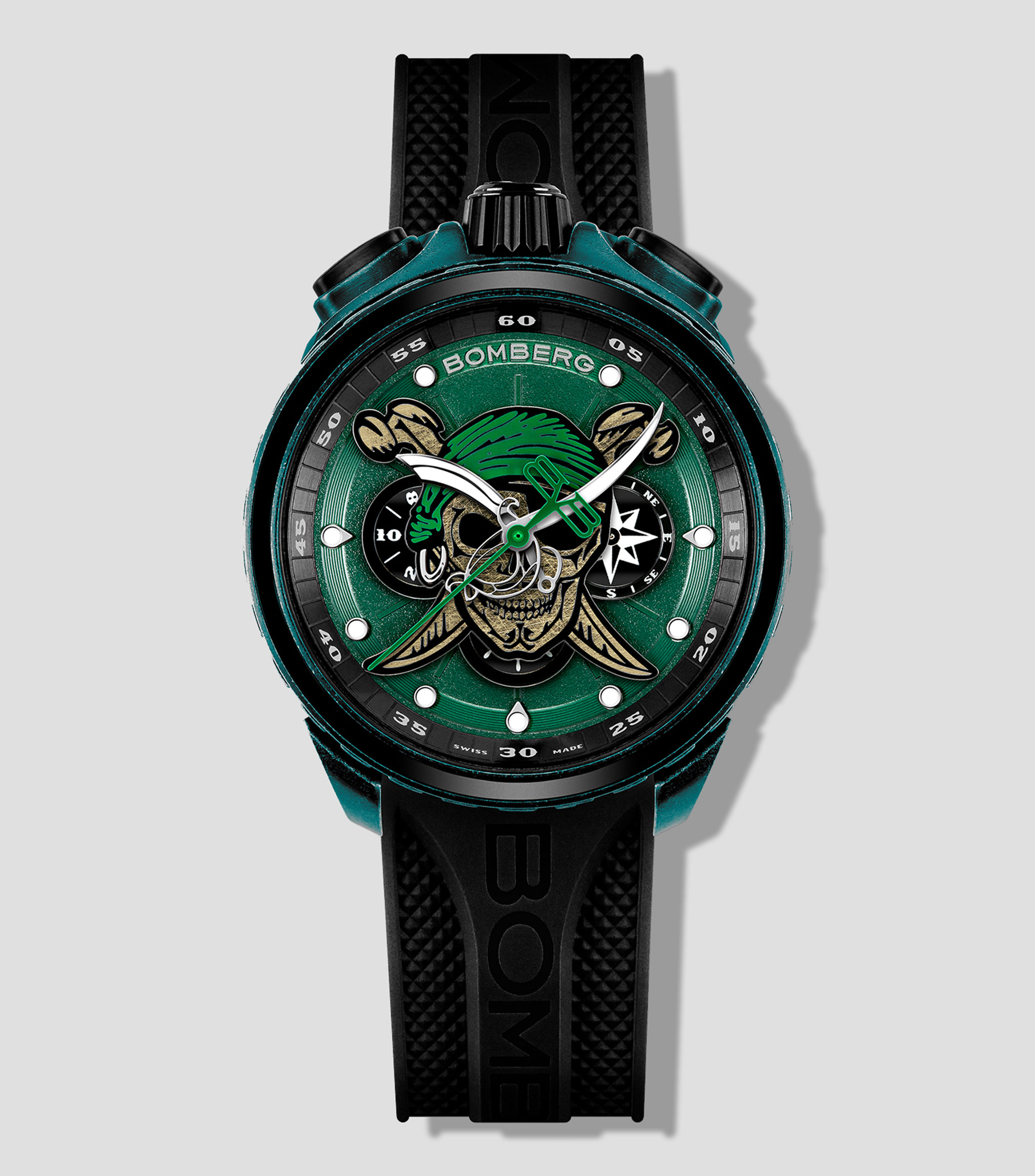 Bomberg: Reloj Unisex BOLT 68 HERITAGE Casual, Verde | El Palacio de Hierro