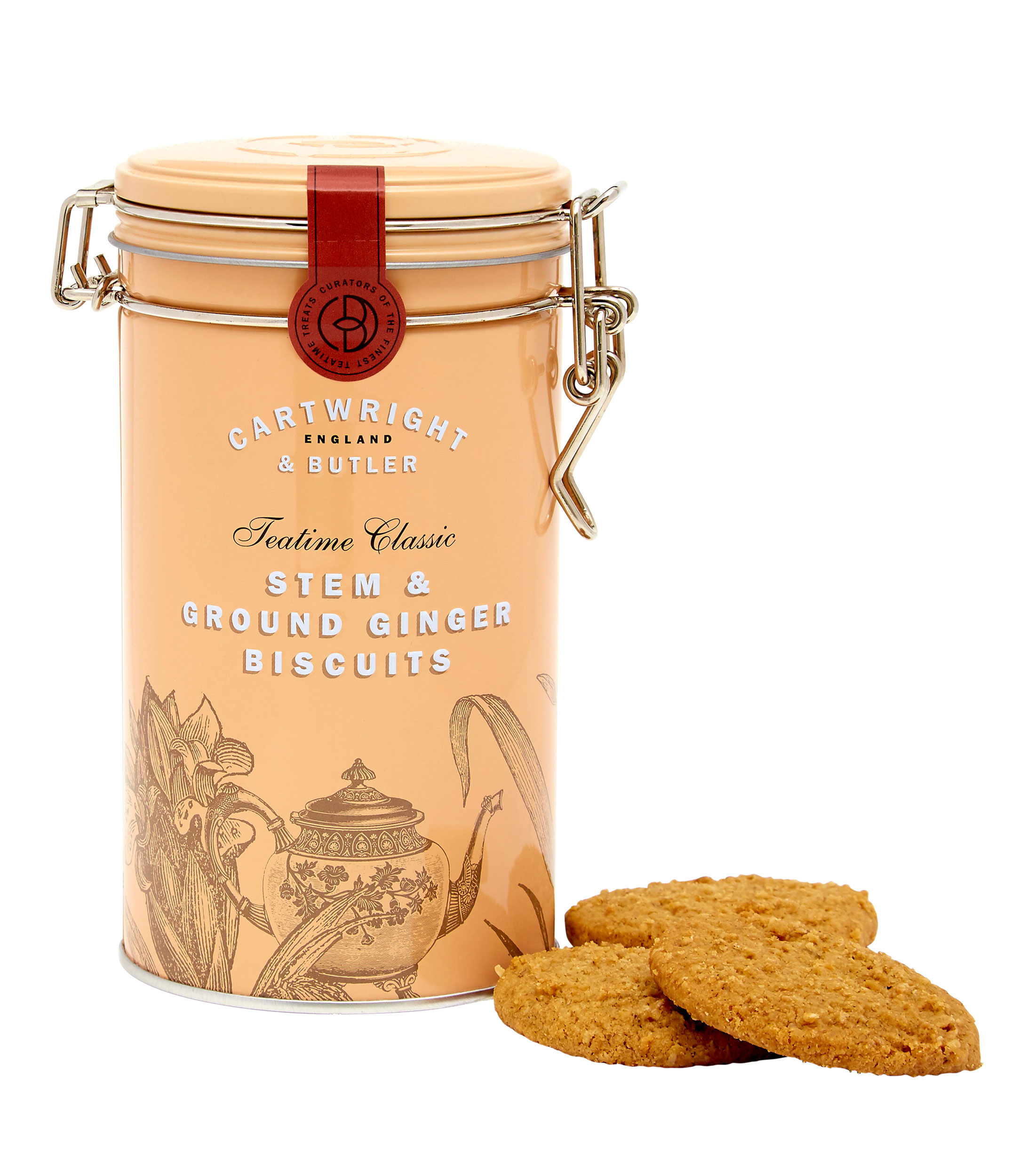 Cartwright & Butler Galletas Ginger Tin, 200 gr - El Palacio de Hierro
