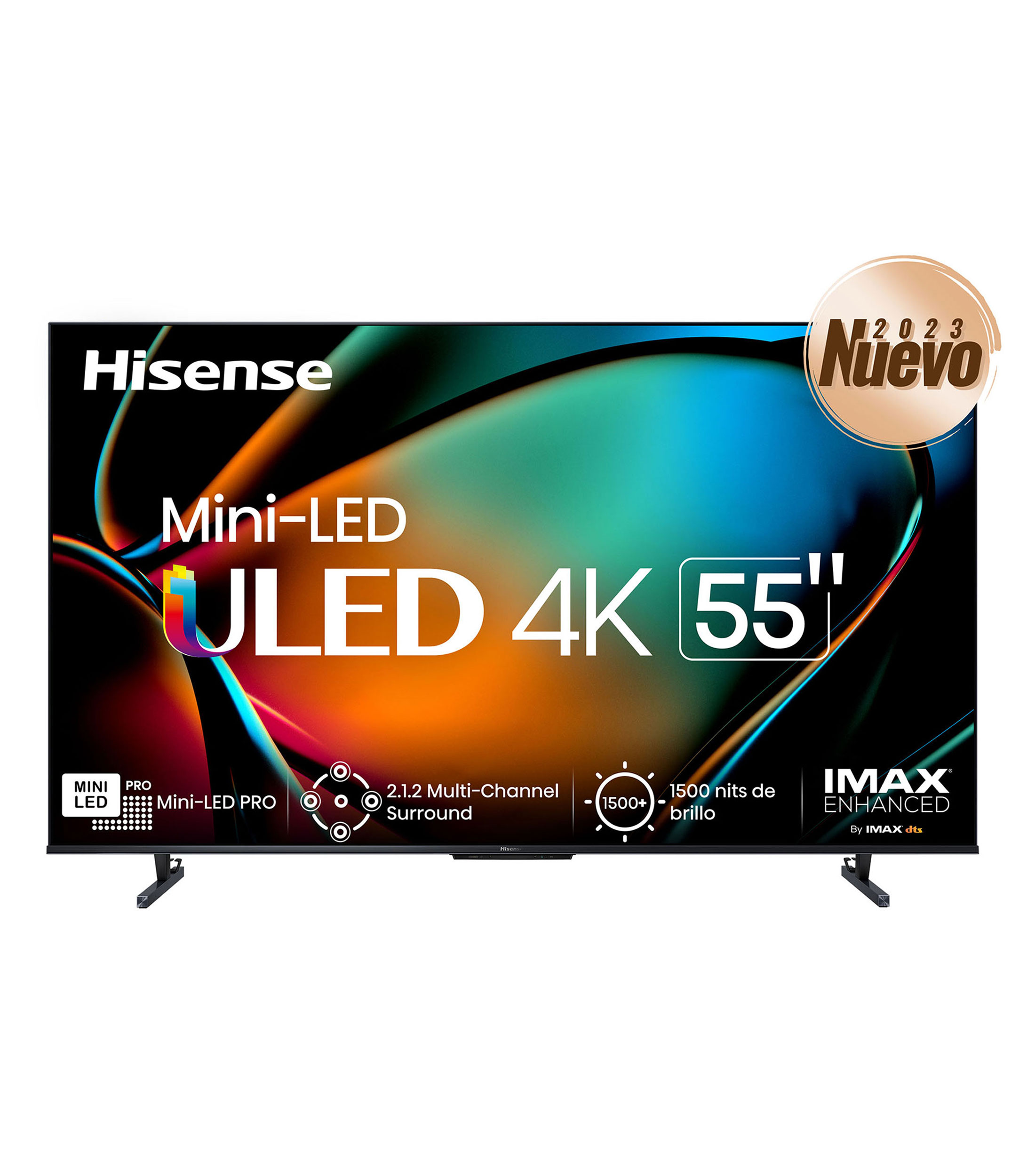 Hisense: Pantalla 55 pulgadas Plana MINI LED 4K Android 55U8K | El Palacio de Hierro