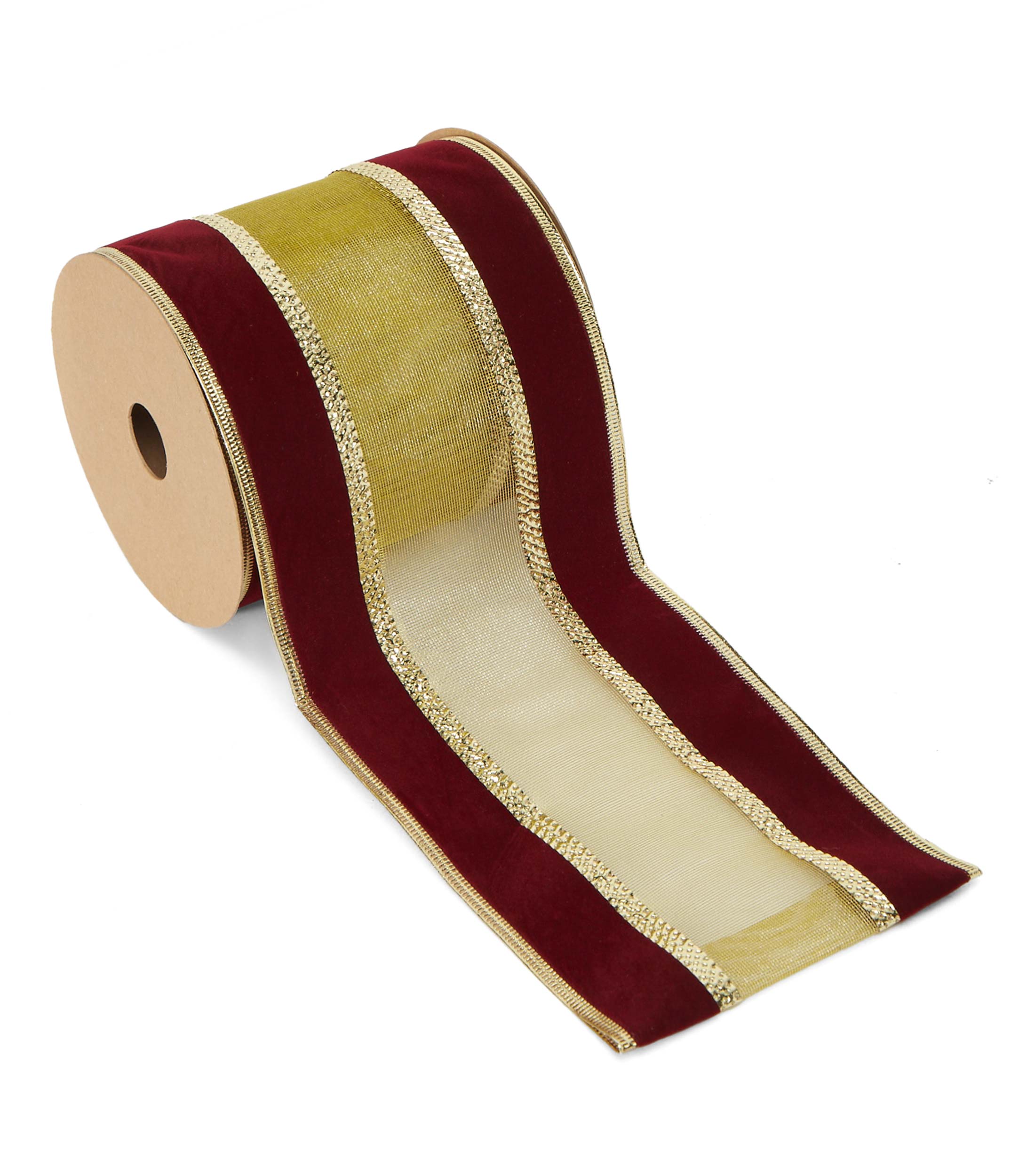 Home Creative: Listón decorativo navideño Victir rojo, dorado | El ...