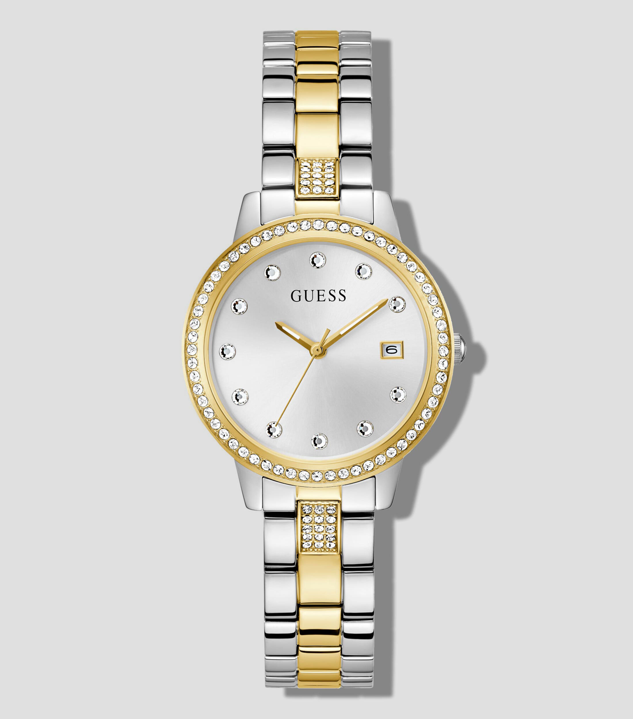 Guess: Reloj para Mujer Heartless De Vestir, Plata, Dorado | El Palacio ...