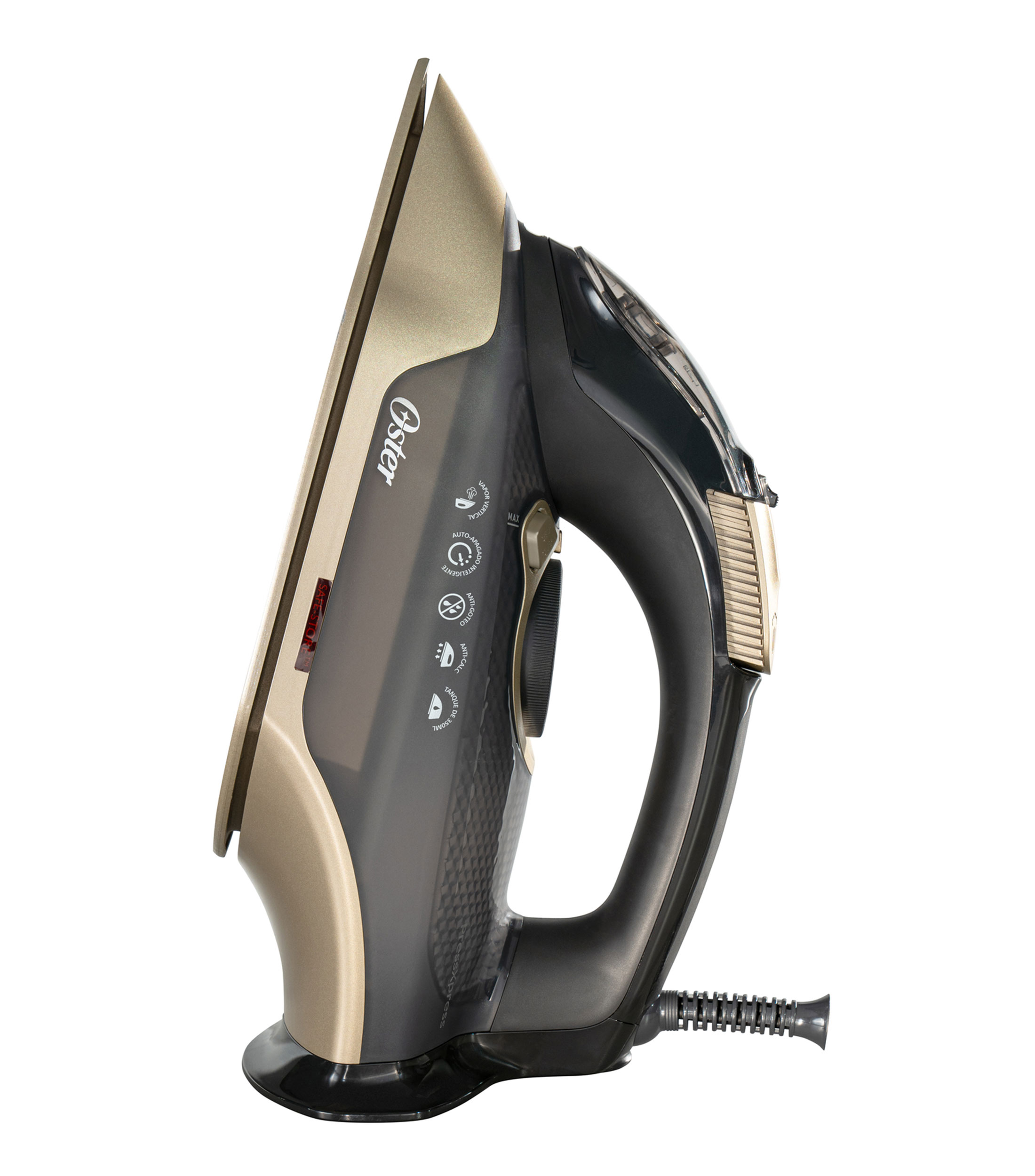 Oster Plancha de vapor Press Xpress con suela de cerámica, Gris y ...