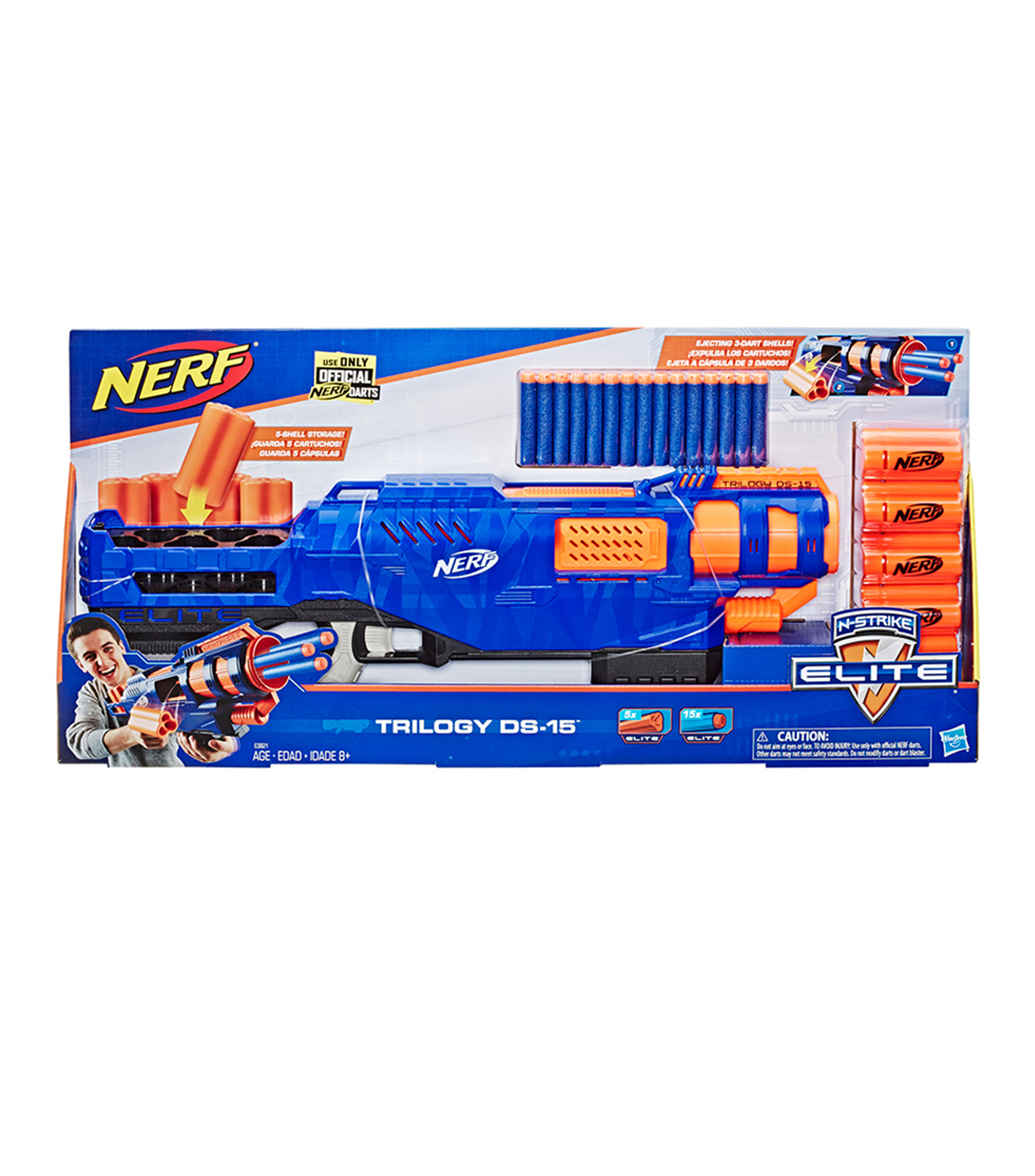 Nerf N-Stirke Elite Lanzador Barrage DS-15 - El Palacio de Hierro