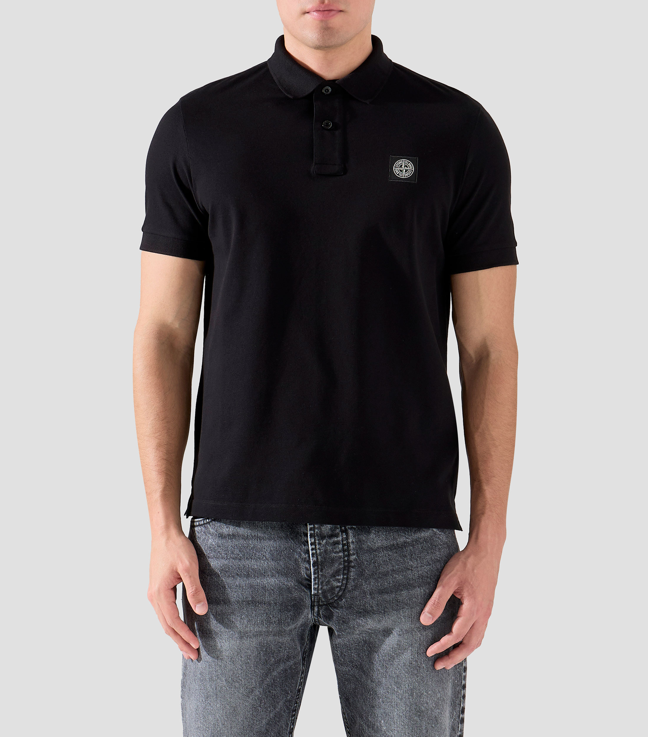 Stone Island: Playera tipo polo con manga corta Hombre | El Palacio de ...