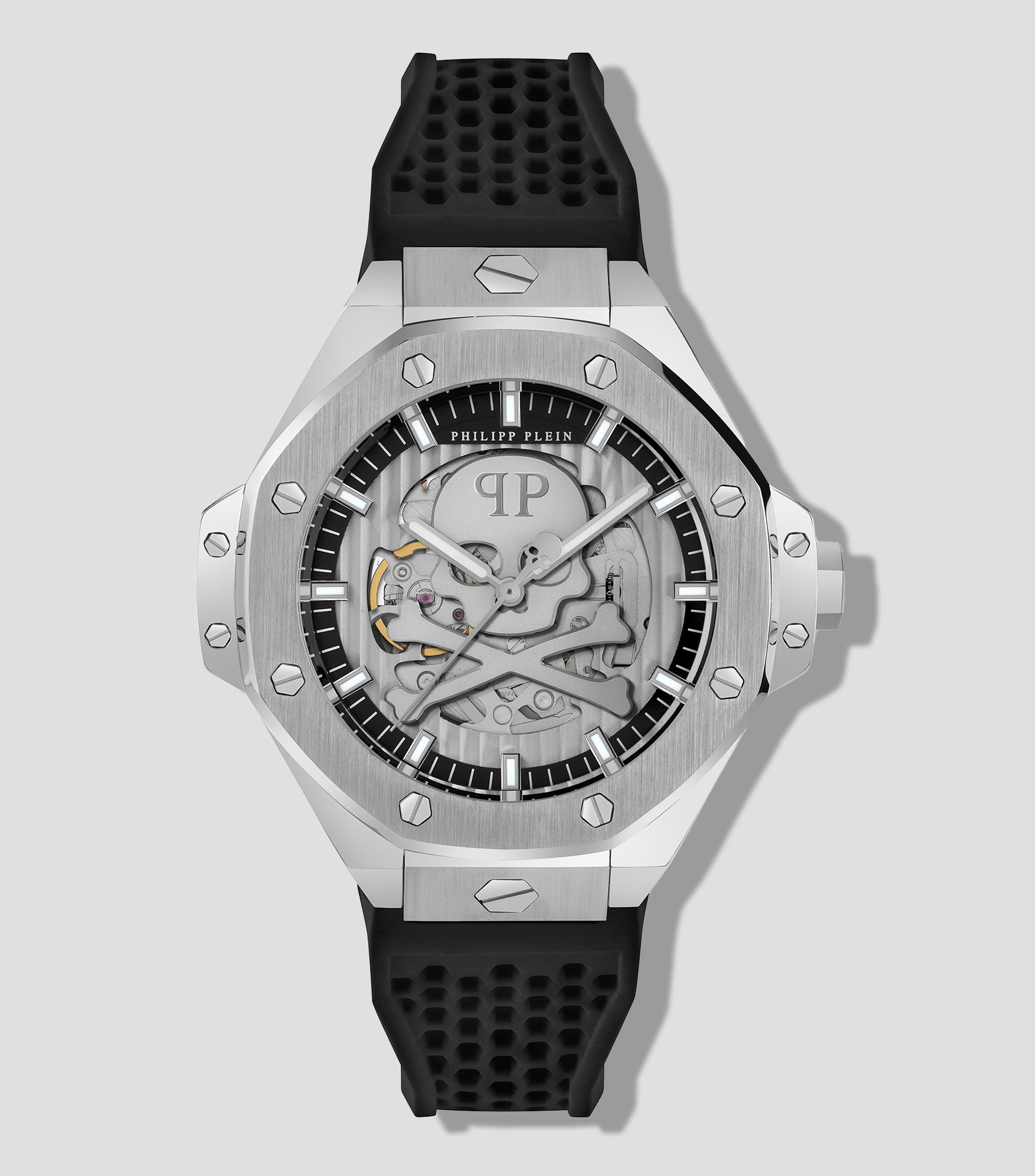 Philipp Plein Reloj para Hombre Plein Skeleton Royal Casual, Plateado ...