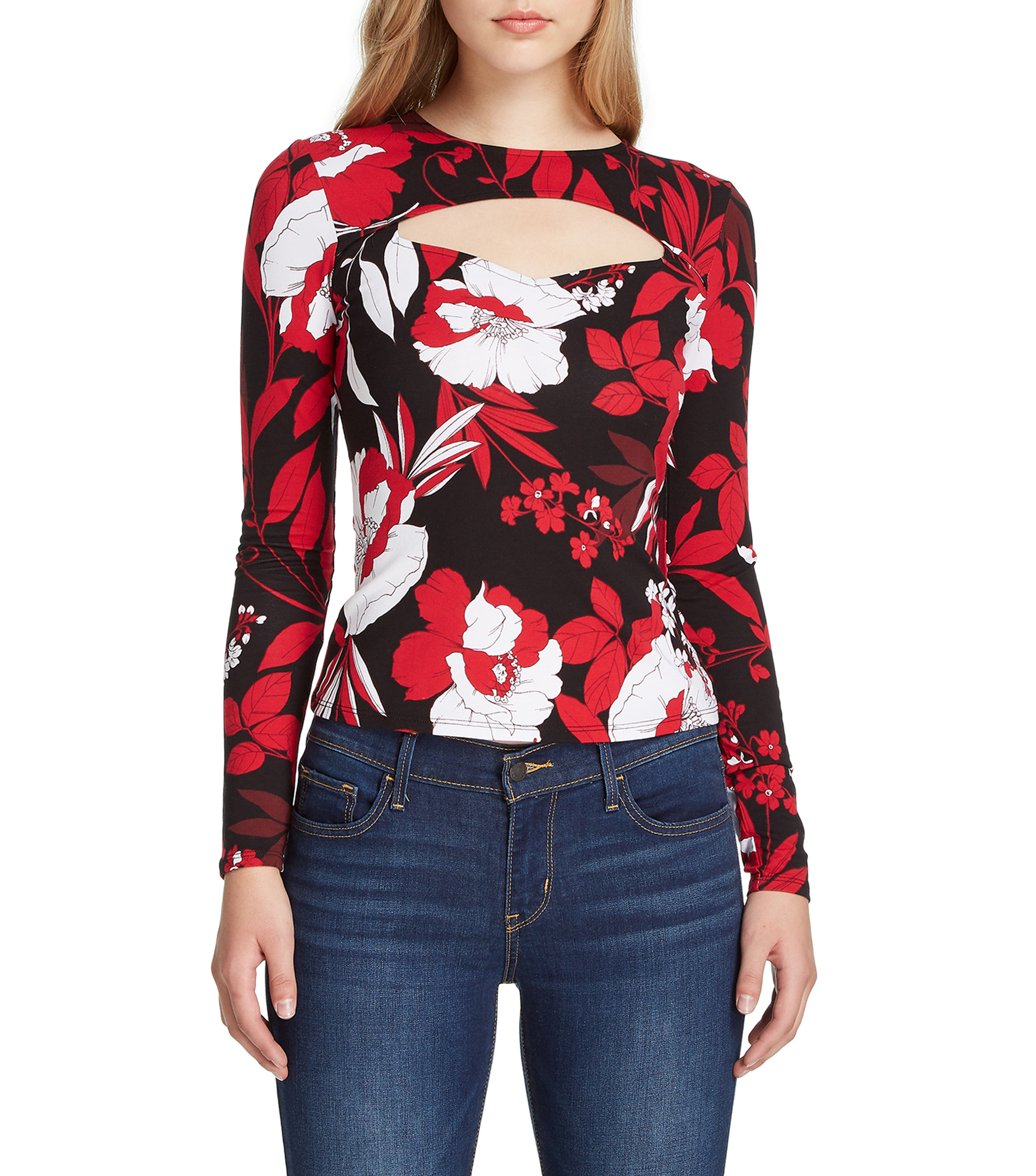 Guess Blusa floral manga larga Mujer - El Palacio de Hierro