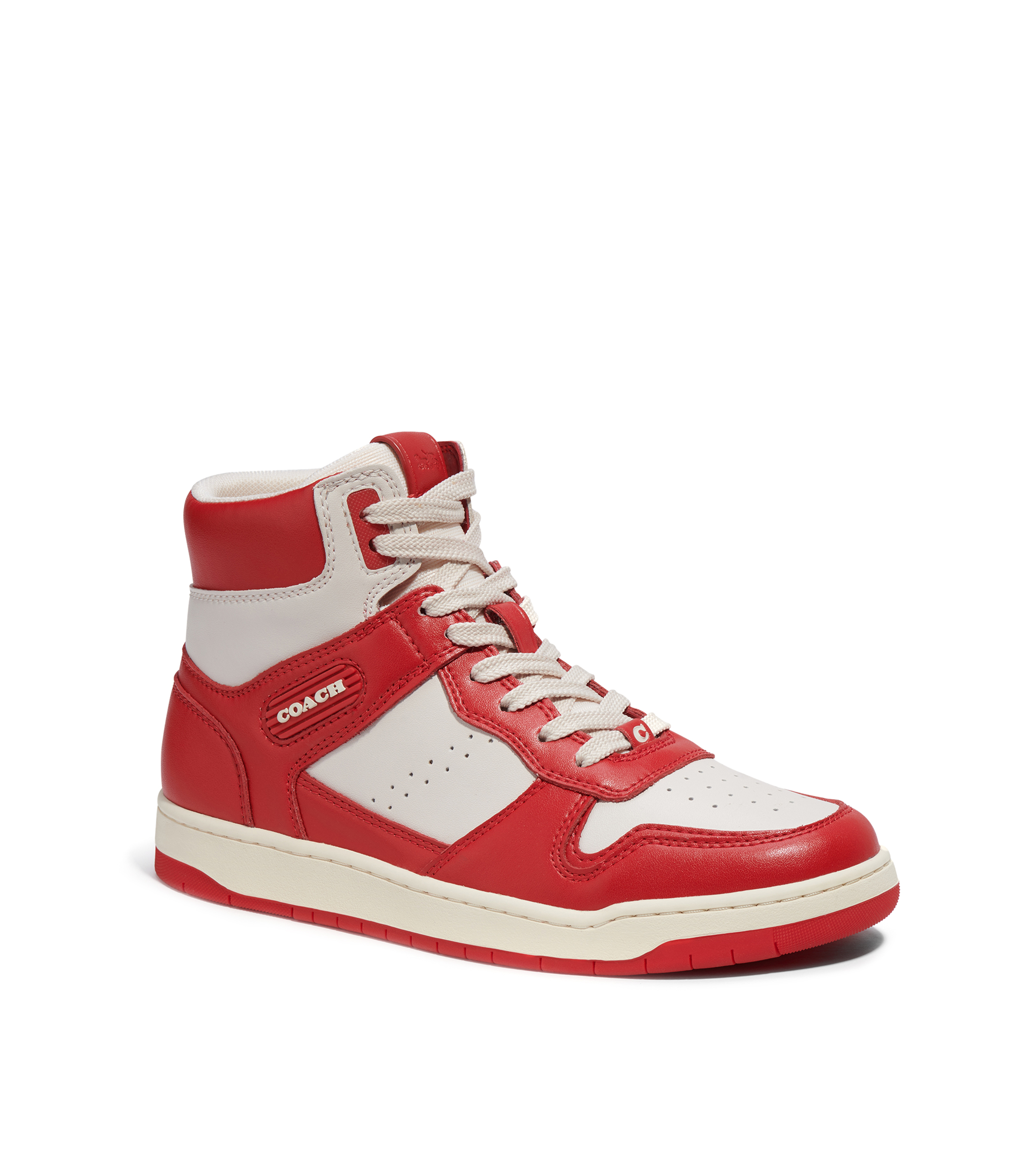 COACH: Tenis casuales en piel rojos Mujer | El Palacio de Hierro