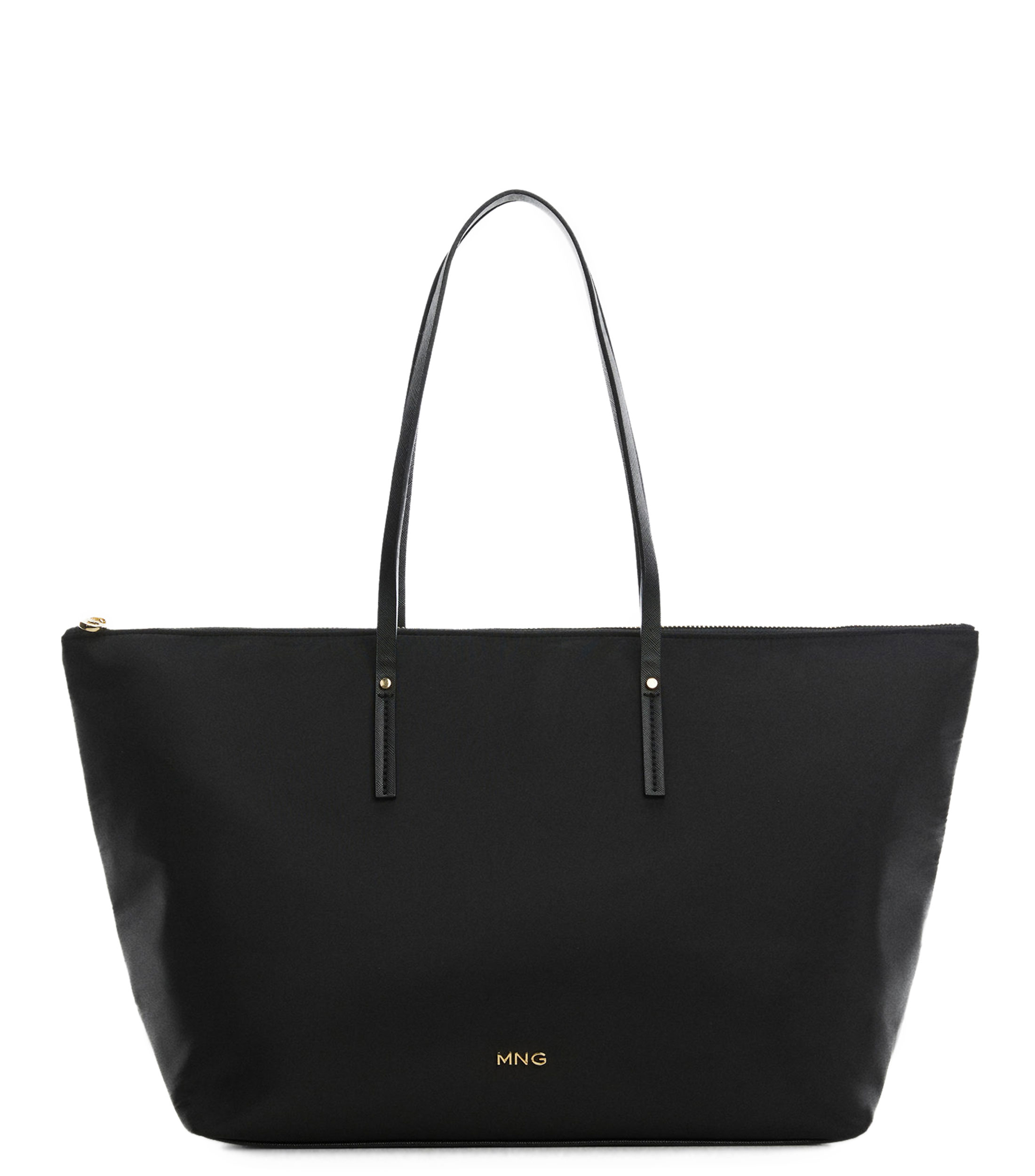 Mango: Bolso Tote negro Mujer | El Palacio de Hierro