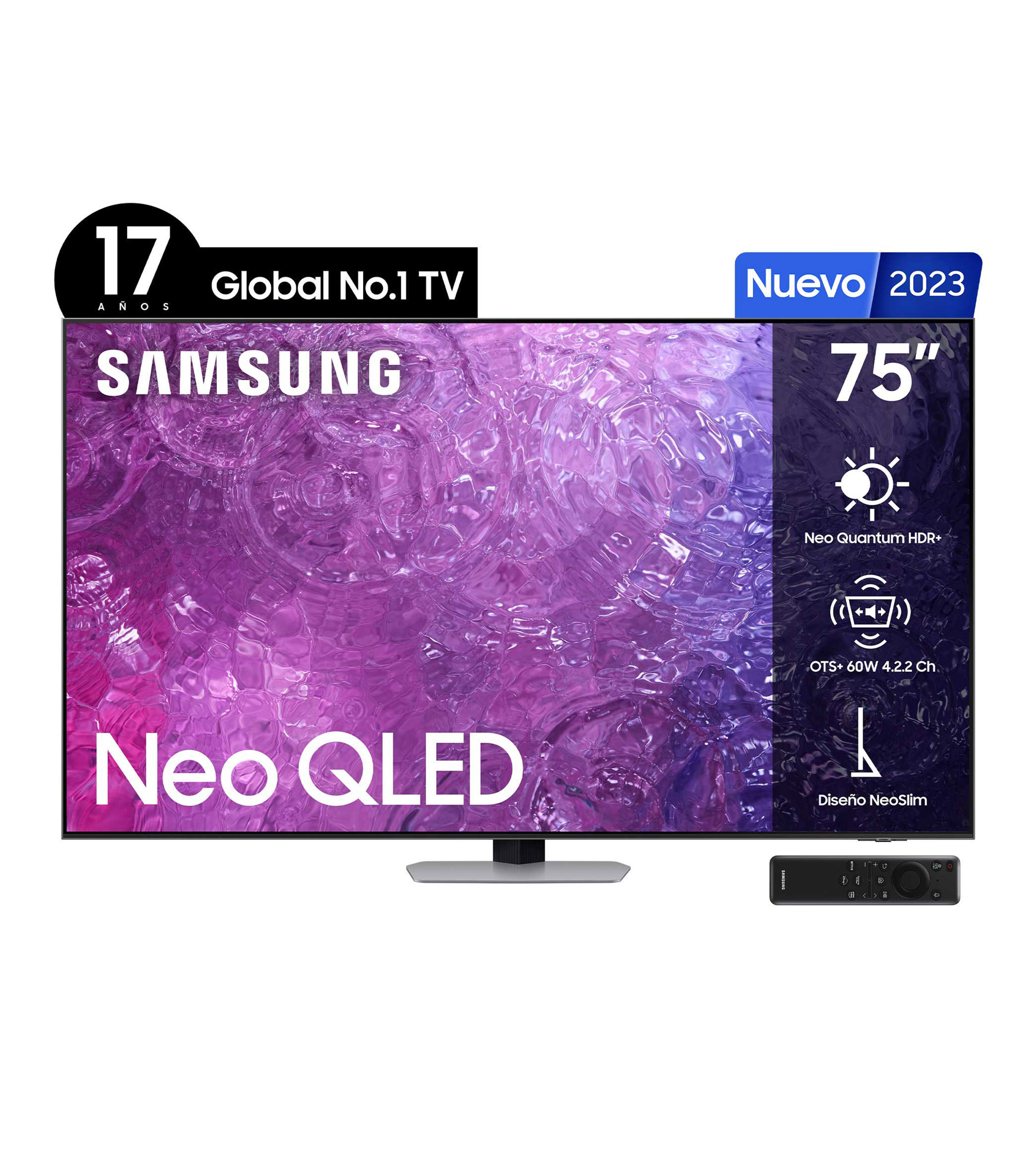 Samsung: Pantalla 75 Pulgadas Plana QLED 4K QN75QN90CAFXZX | El Palacio ...