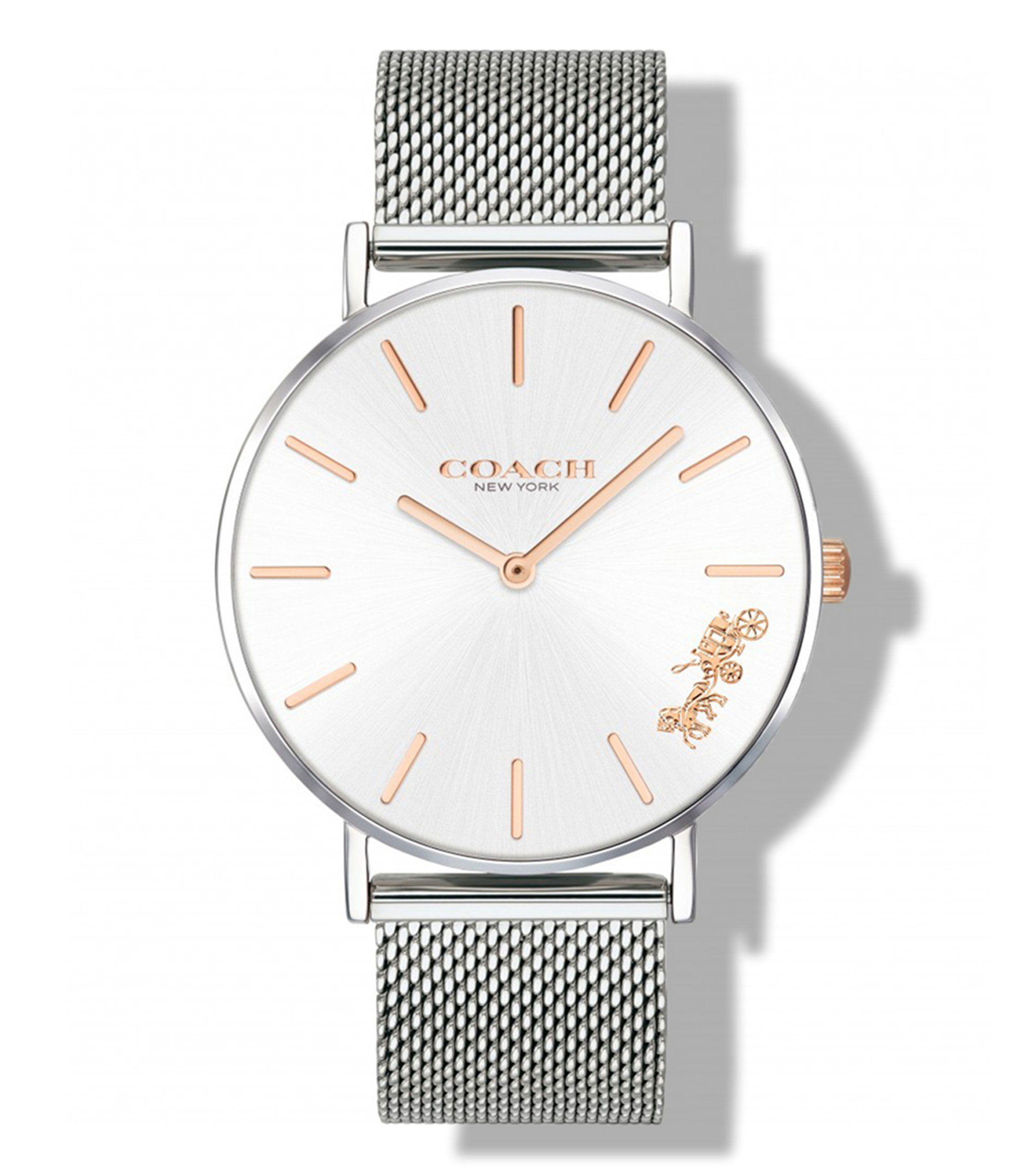 COACH Reloj para Mujer Perry casual, Plateado - El Palacio de Hierro