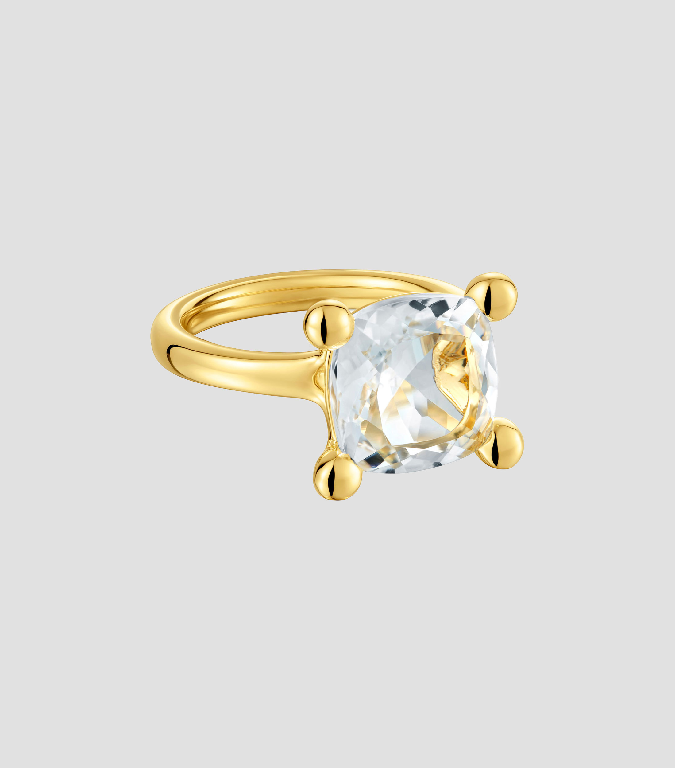 Tous Anillo en plata Color con cuarzo blanco Mujer |El Palacio de Hierro