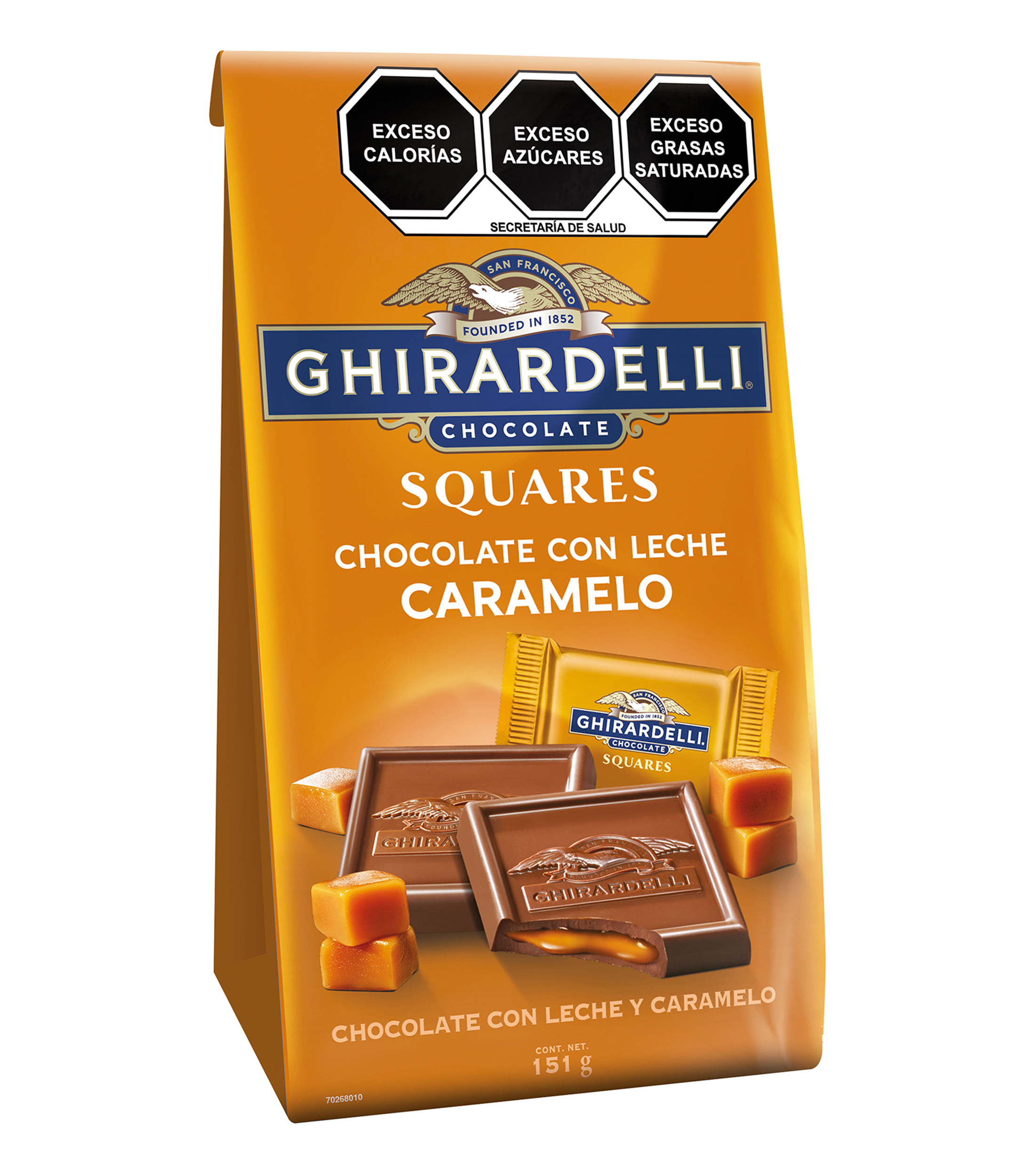 Ghirardelli Chocolate Ghirard Milk Caram Bsa, 151 g - El Palacio de Hierro