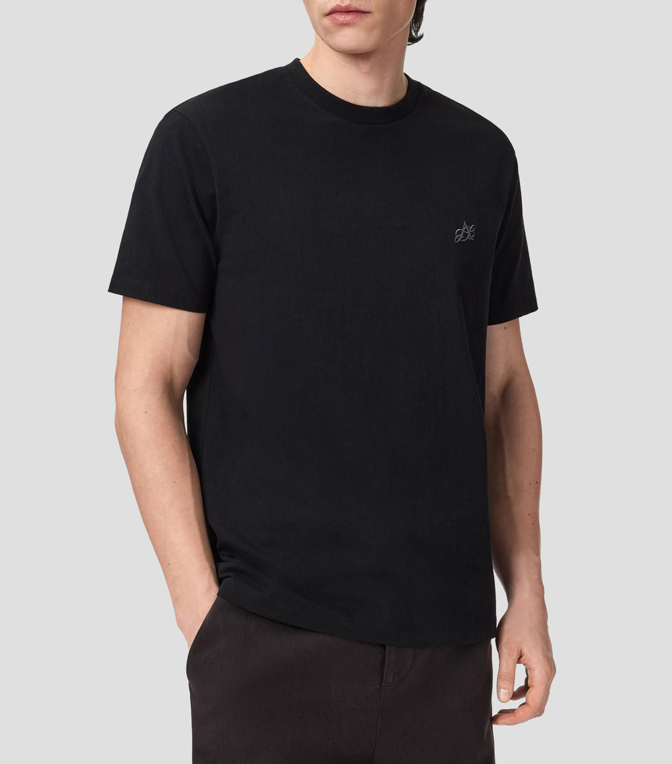 AllSaints Playera cuello redondo manga corta Cipher SS Lisa Hombre |El ...
