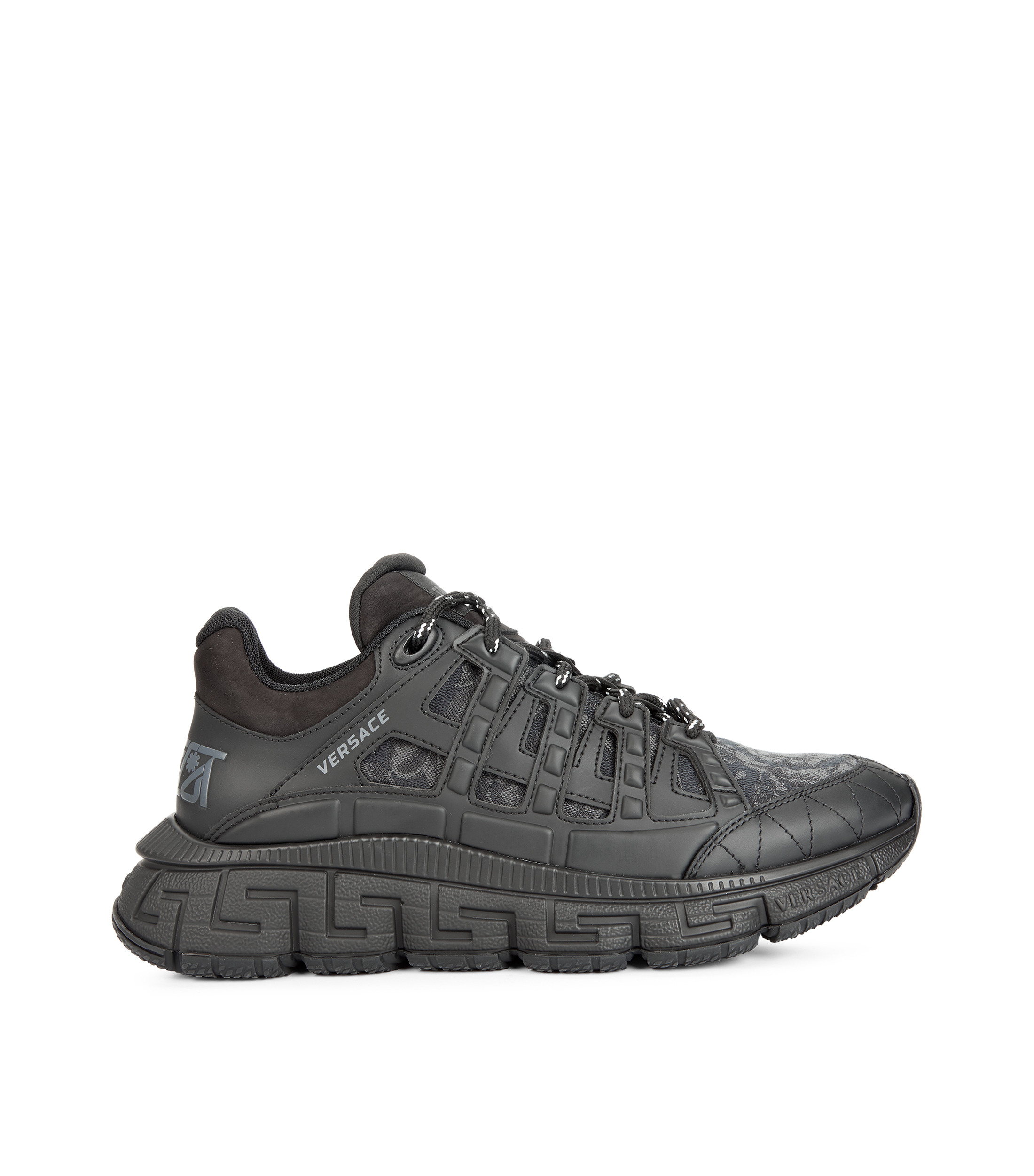 Versace: Tenis casuales con plataforma Trigreca en piel Hombre | El ...