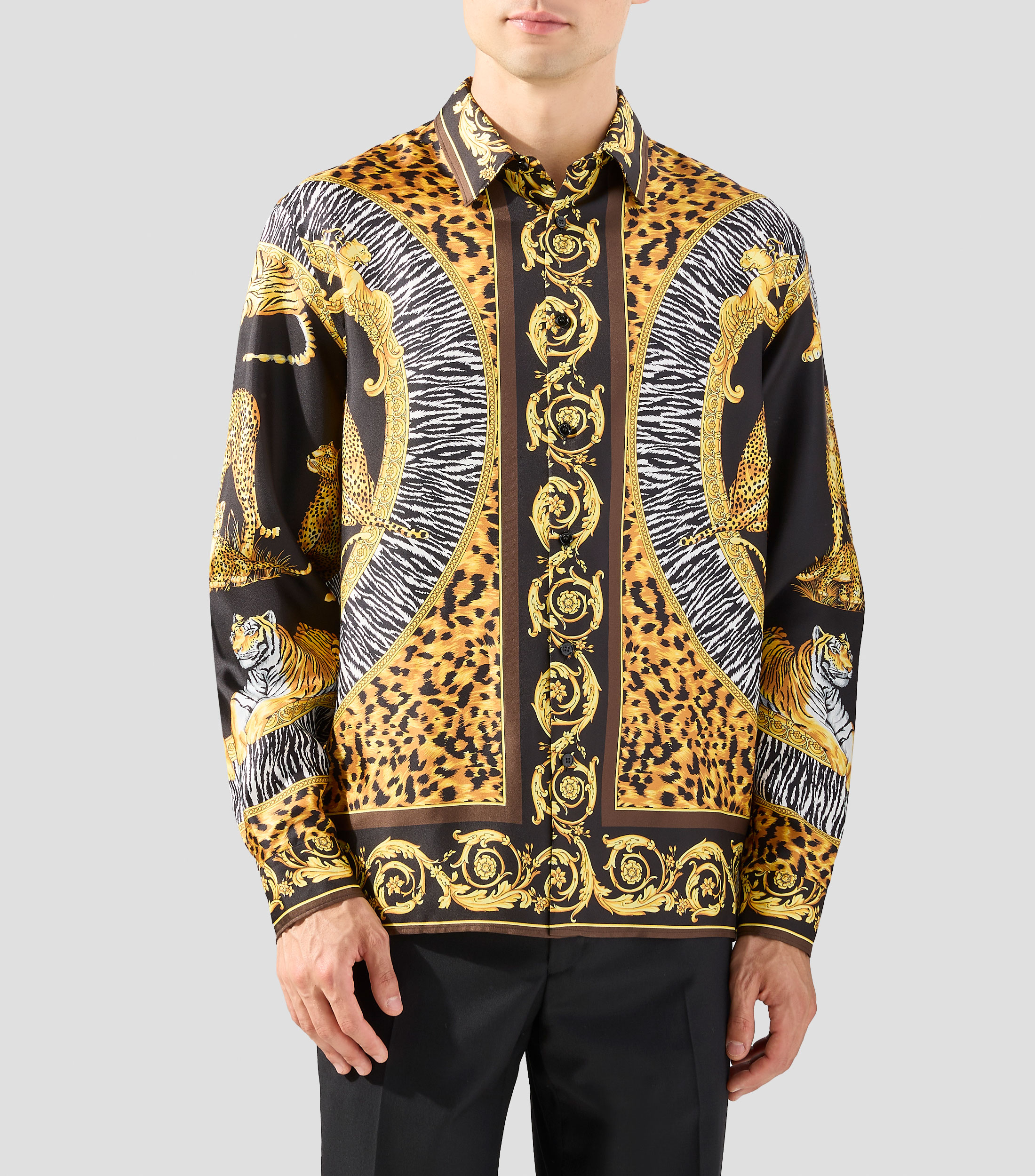 Versace Camisa estampado barroco manga larga Hombre |El Palacio de Hierro