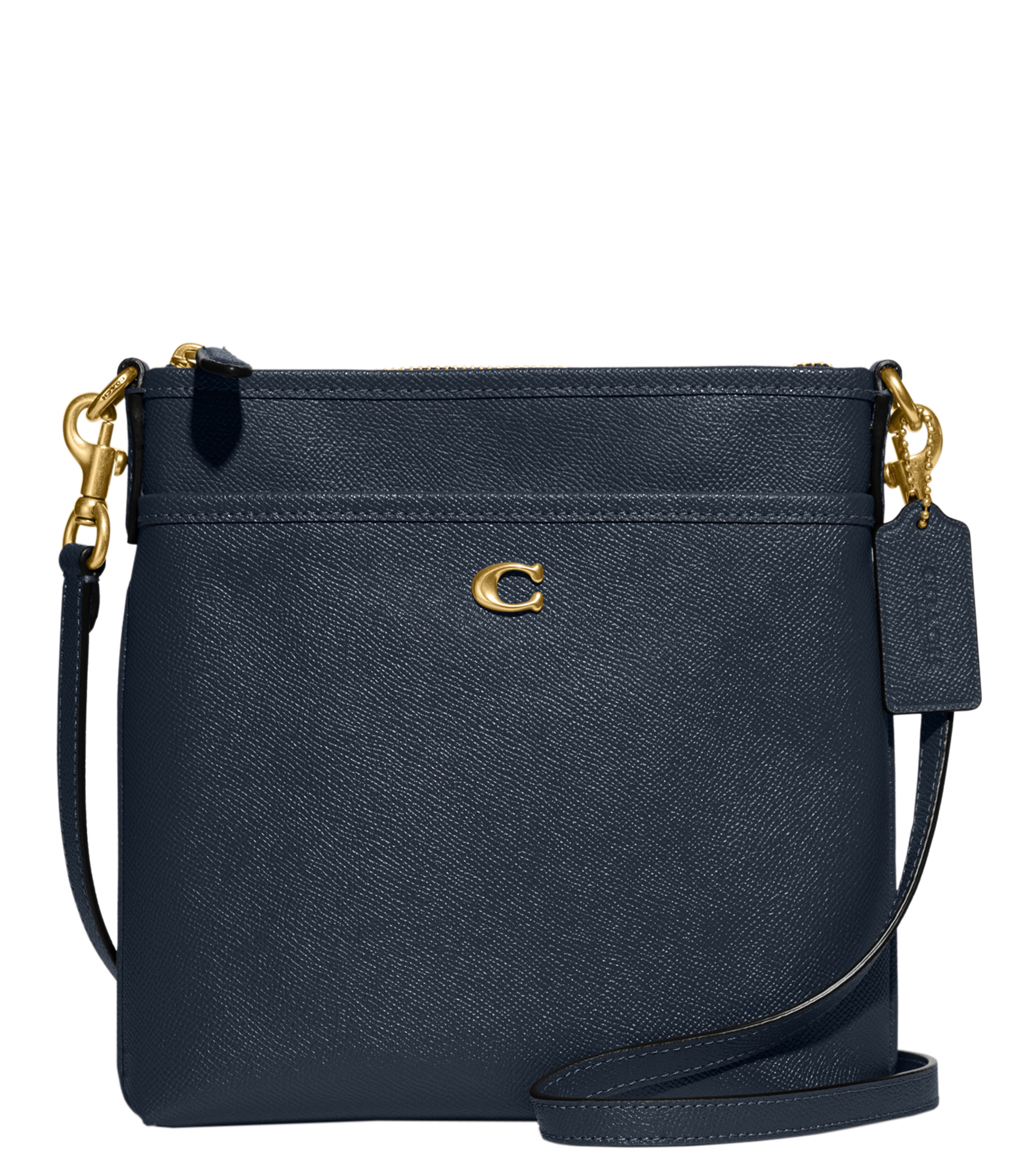 COACH: Bolso Crossbody azul en piel Crossgrain Mujer | El Palacio de Hierro