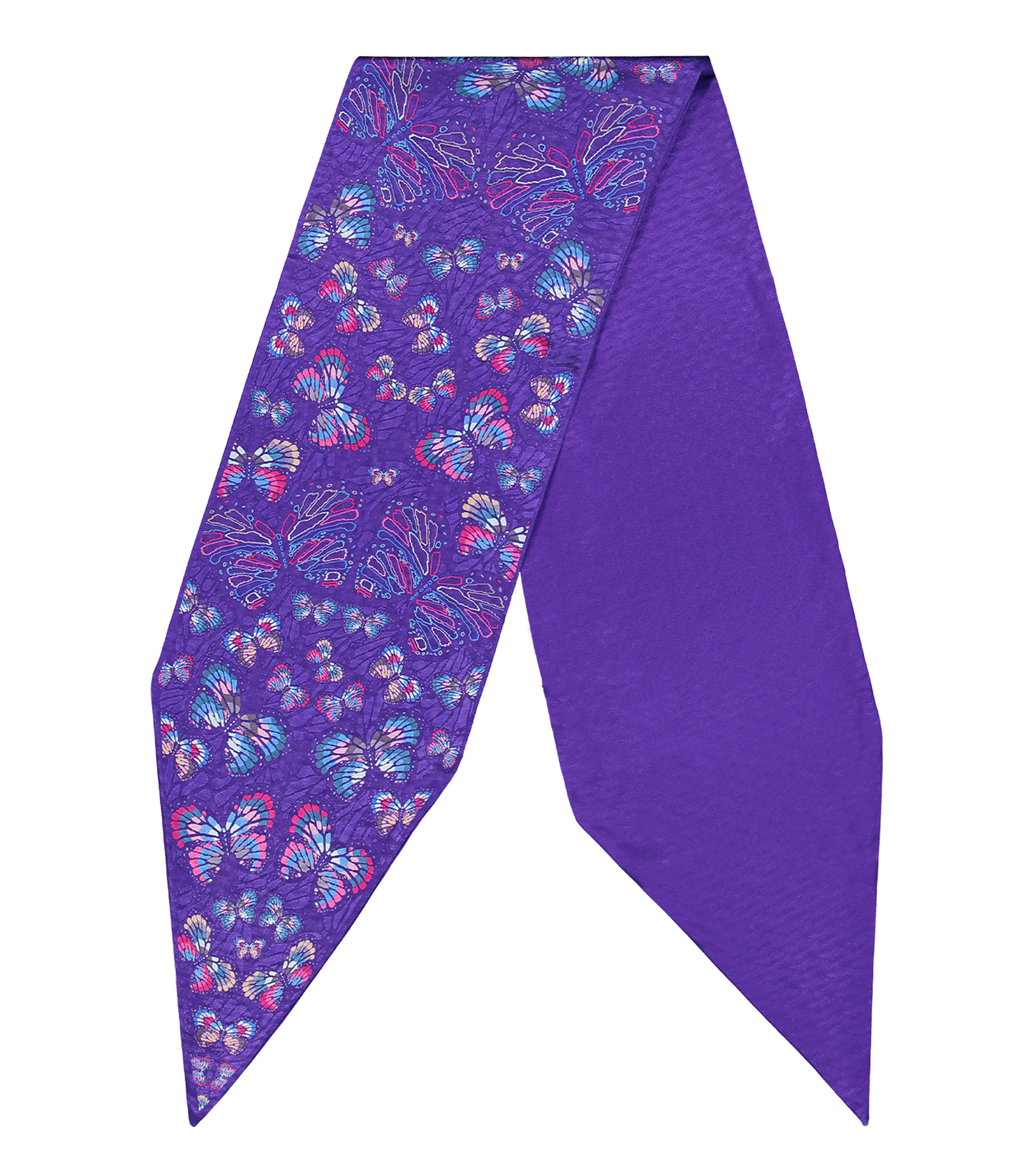 Pineda Covalin Bufanda morada con mariposas Mujer - El Palacio de Hierro
