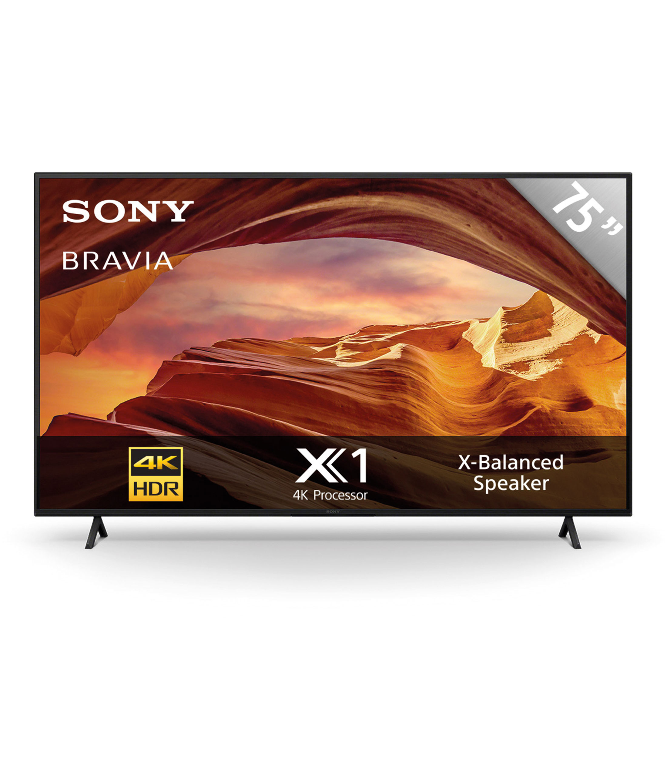Sony: Pantalla 75 pulgadas plana BRAVIA LED 4K UHD Google TV KD-75X77L ...
