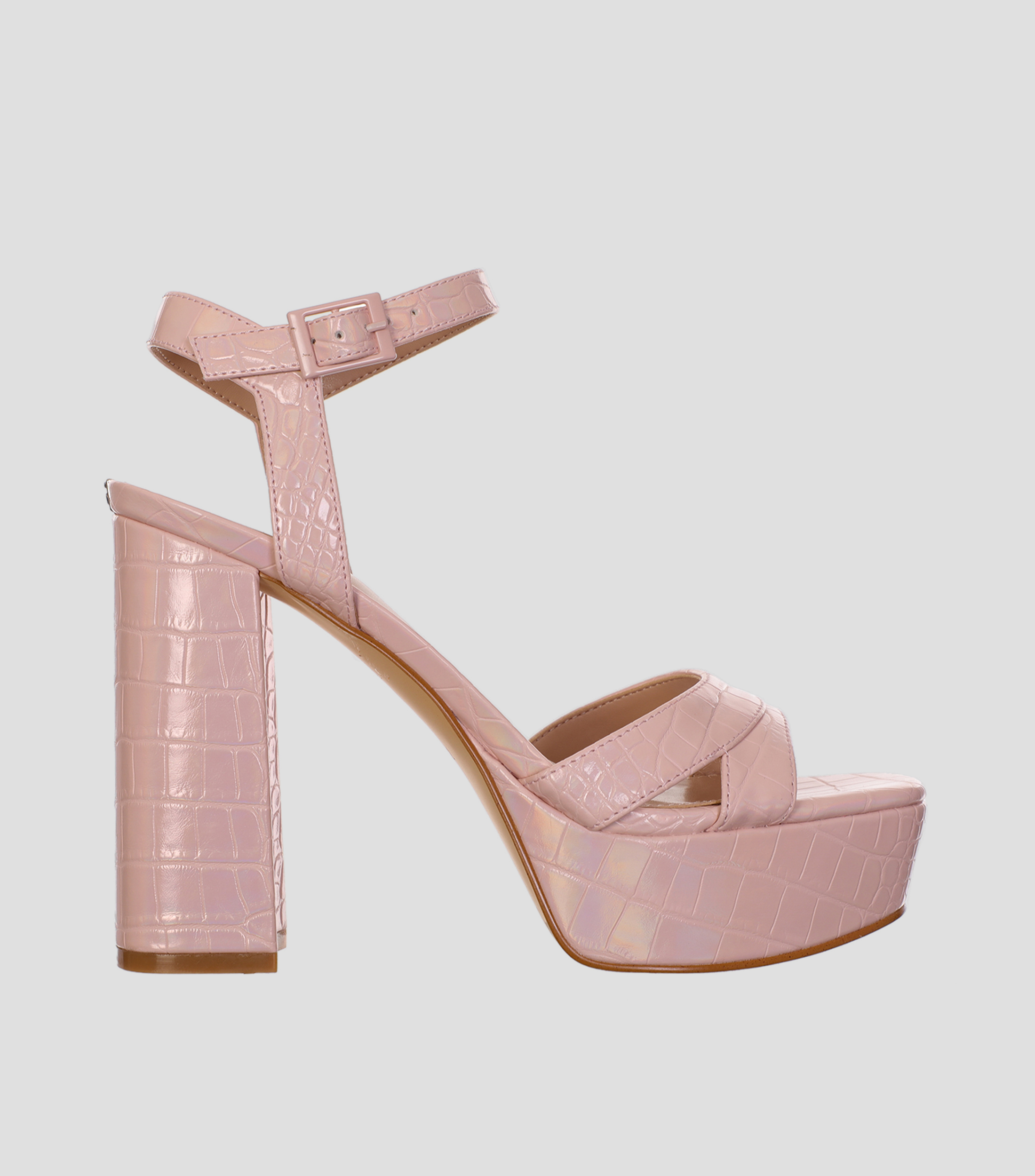 Guess: Sandalias rosas con tacón alto Mujer | El Palacio de Hierro