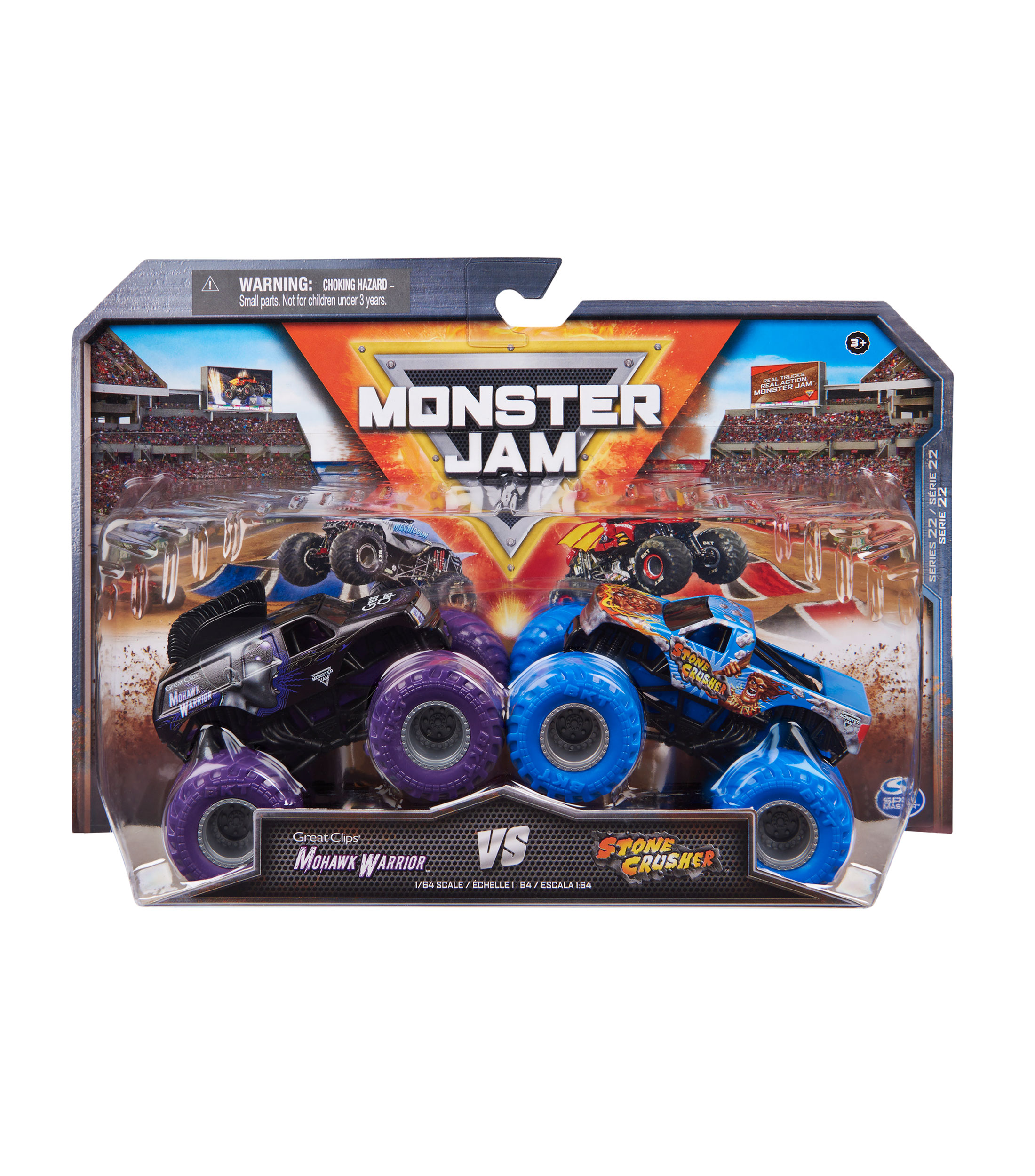 Monster Jam Set Mohawk Warrior vs Stone crusher - El Palacio de Hierro