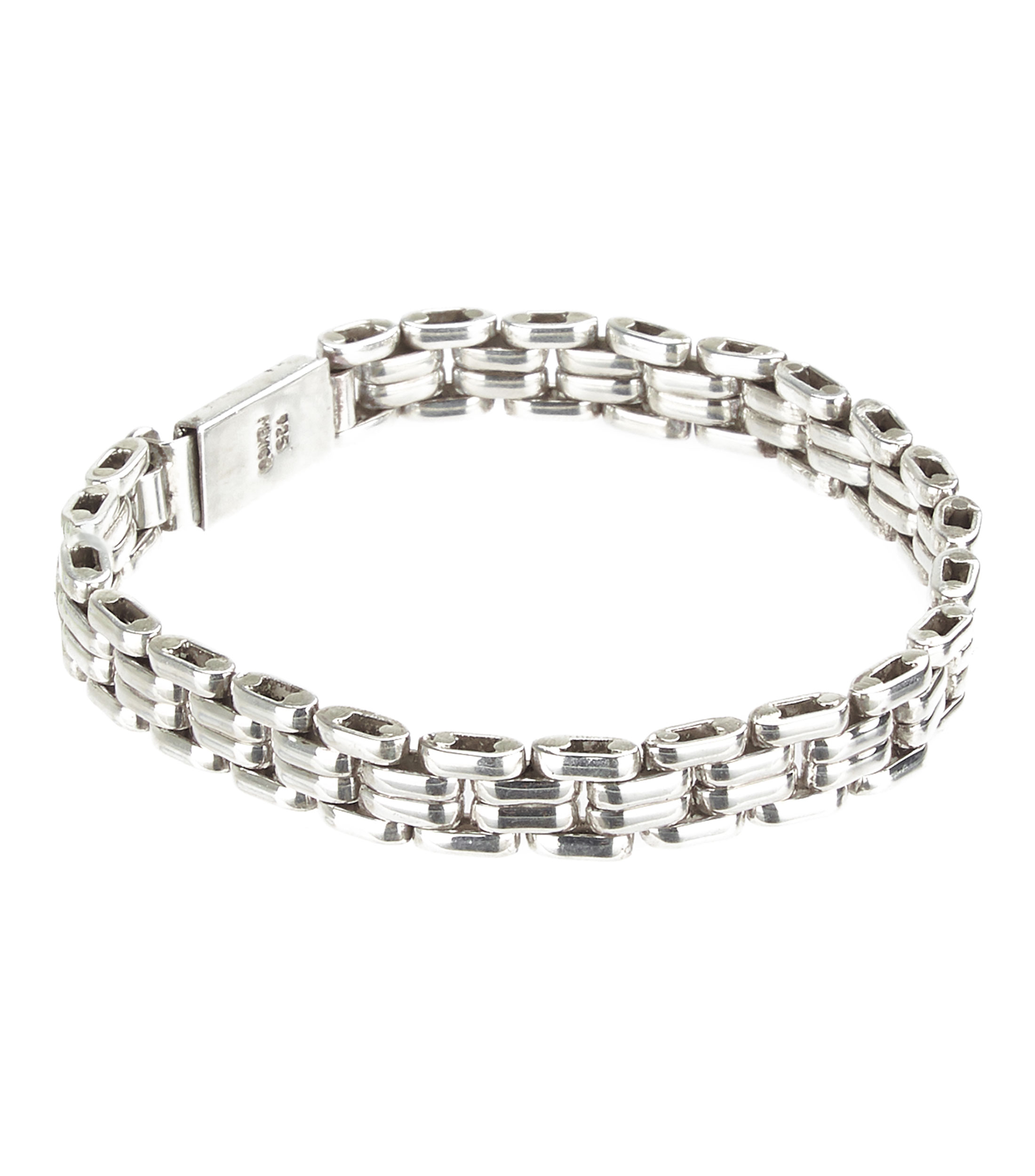 Altezza Rock Pulsera con engranes dobles en plata .925 Hombre - El ...