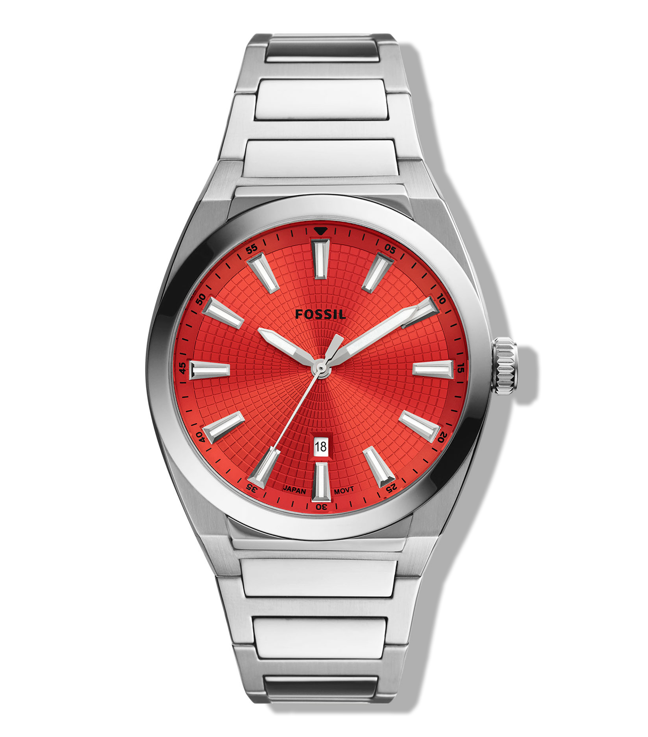 Fossil Reloj para Hombre Everett Casual Plateado - El Palacio de Hierro