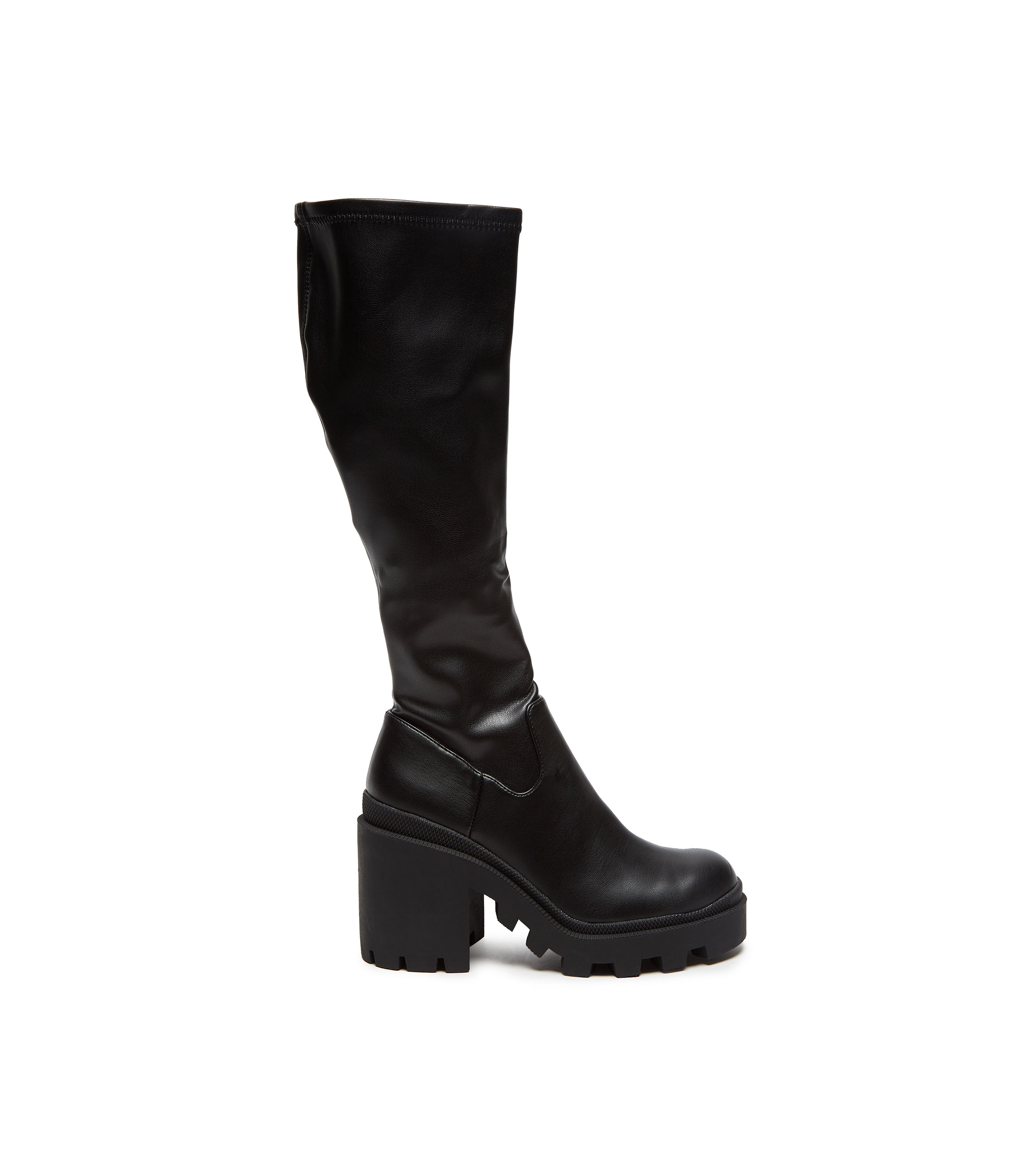 Steve Madden Botas largas con tacón alto cuadrado Mujer - El Palacio de ...