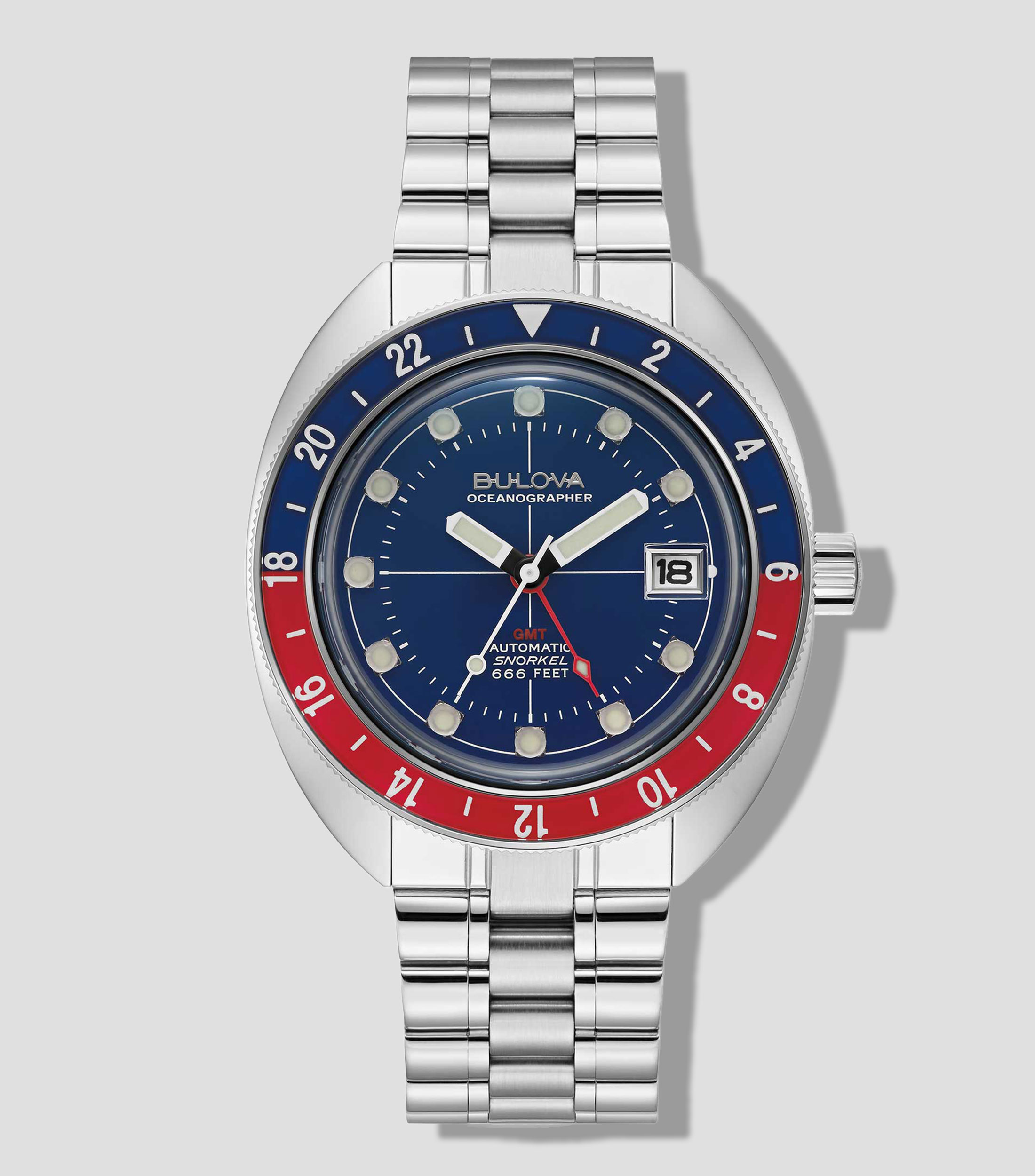 Bulova Reloj para hombre Oceanographer GMT "PEPSI" Casual Bicolor ...
