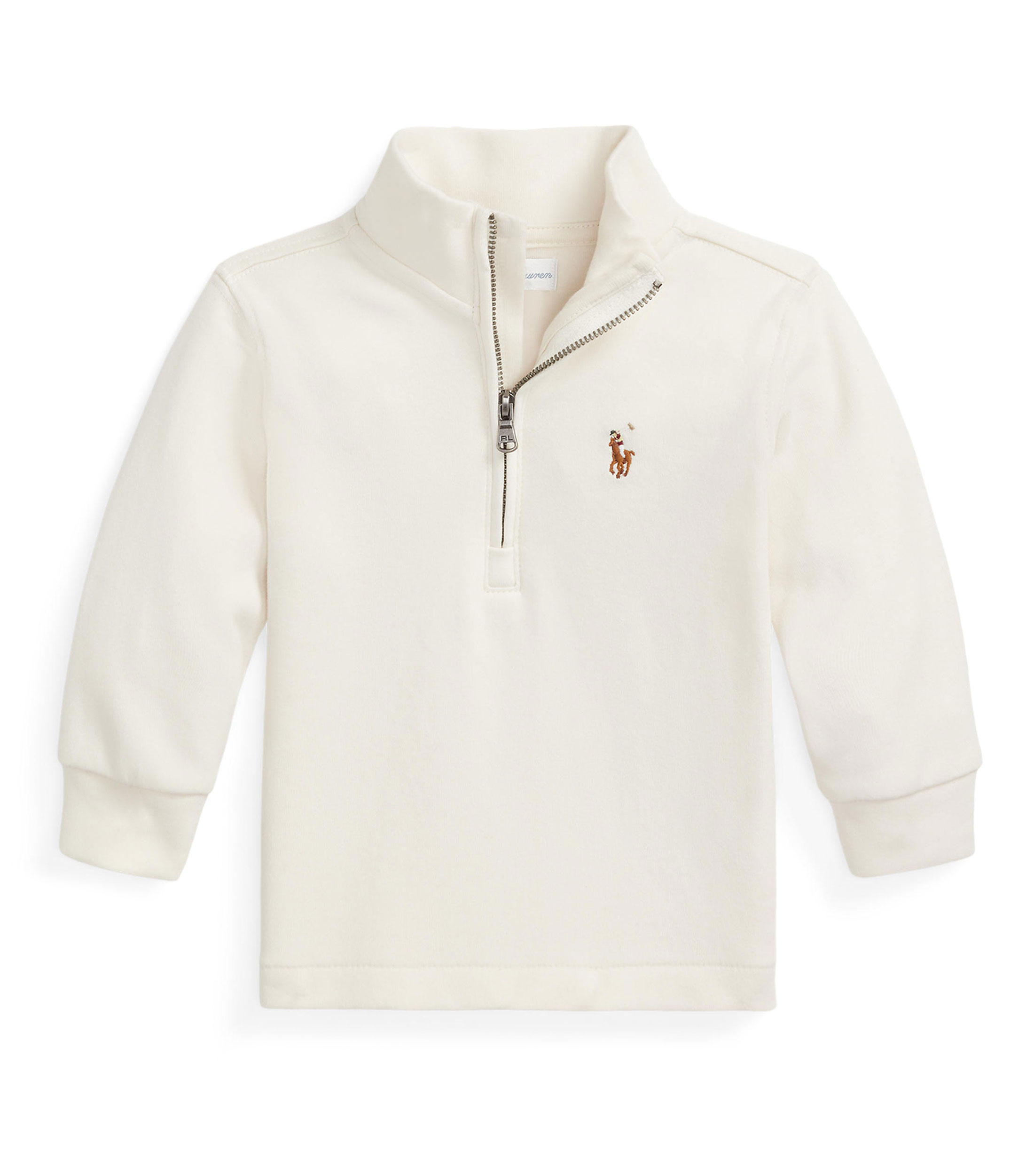 Polo Ralph Lauren: Sudadera en algodón entrelazado con media cremallera ...