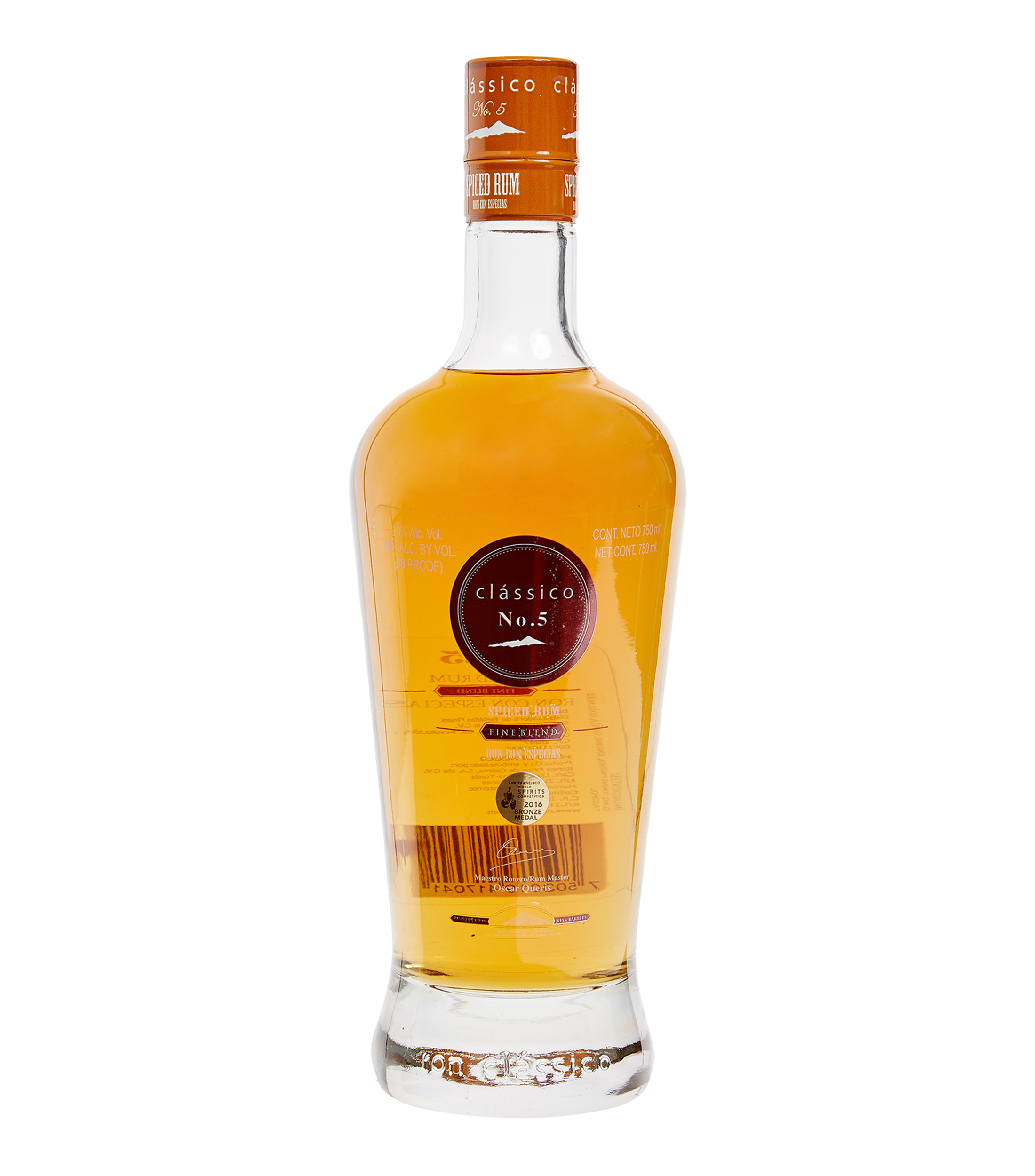 Clássico No.5 Ron con Especias Clássico No.5, 750 ml - El Palacio de Hierro