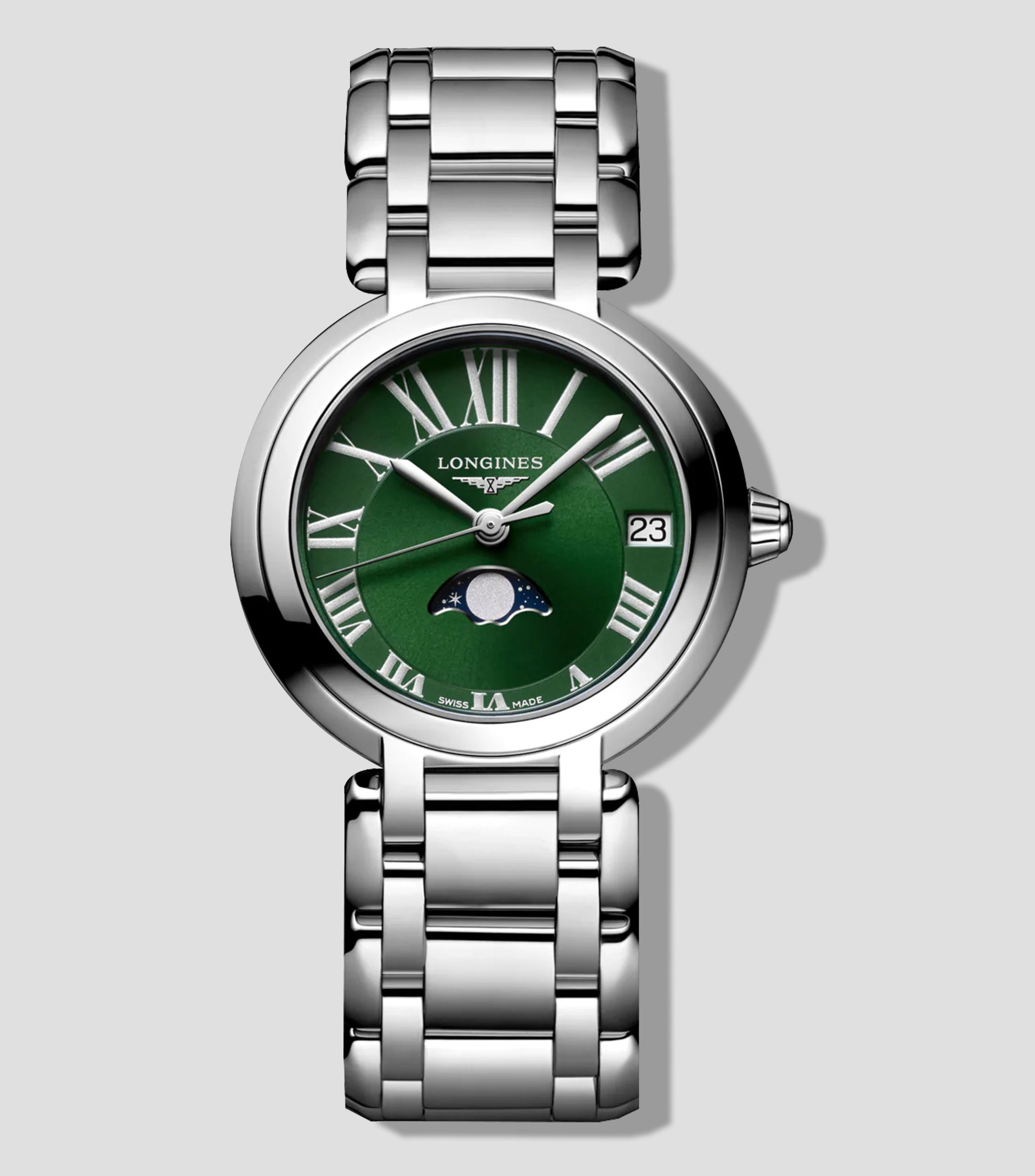 Longines Reloj para Mujer PrimaLuna Casual Verde - El Palacio de Hierro