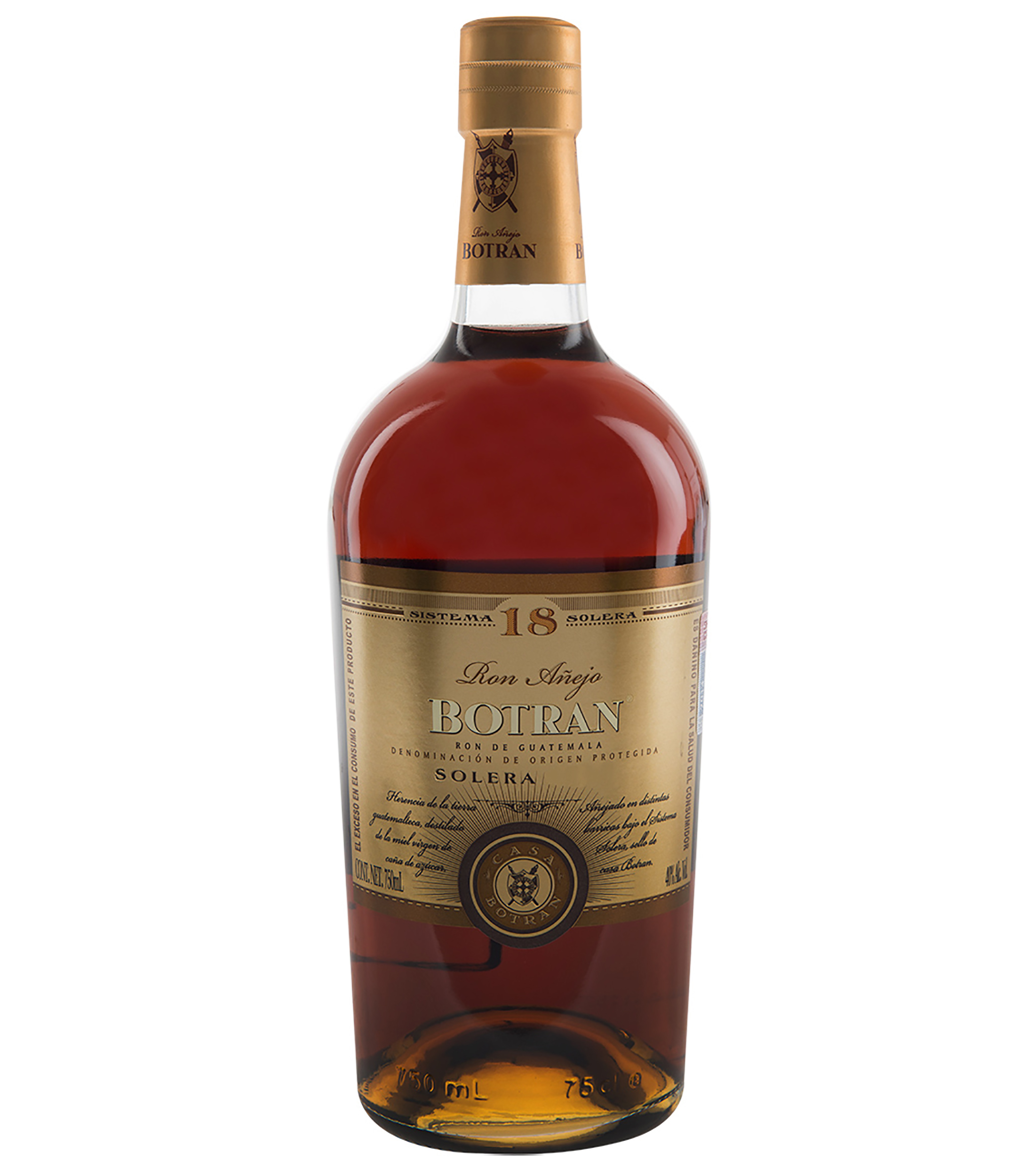 Botran Ron Añejo Botran Solera, 750 ml - El Palacio de Hierro