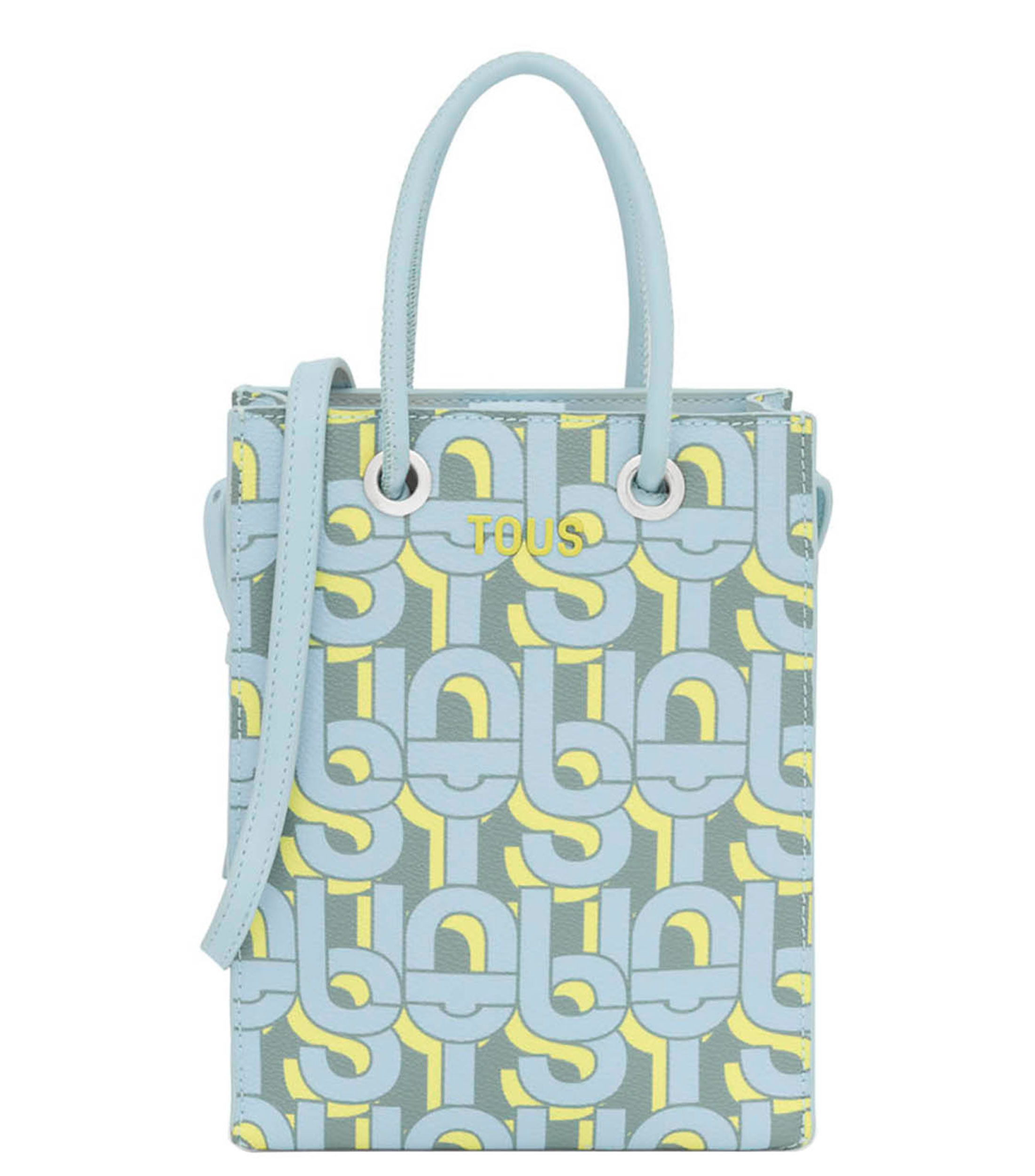 Tous: Bolso mini crossbody azul claro Manifesto con estampado Mujer ...