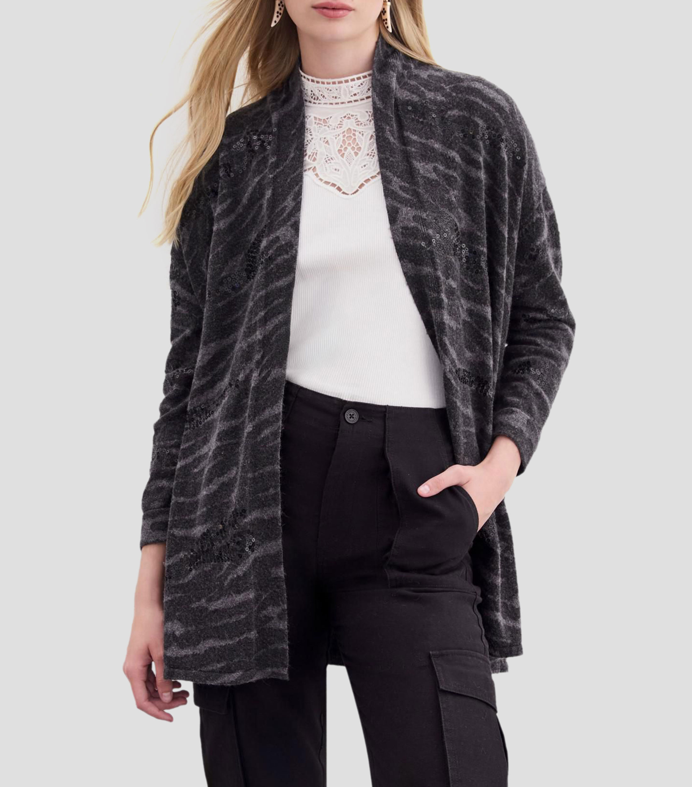 Rapsodia Saco abierto animanlprint Mujer |El Palacio de Hierro