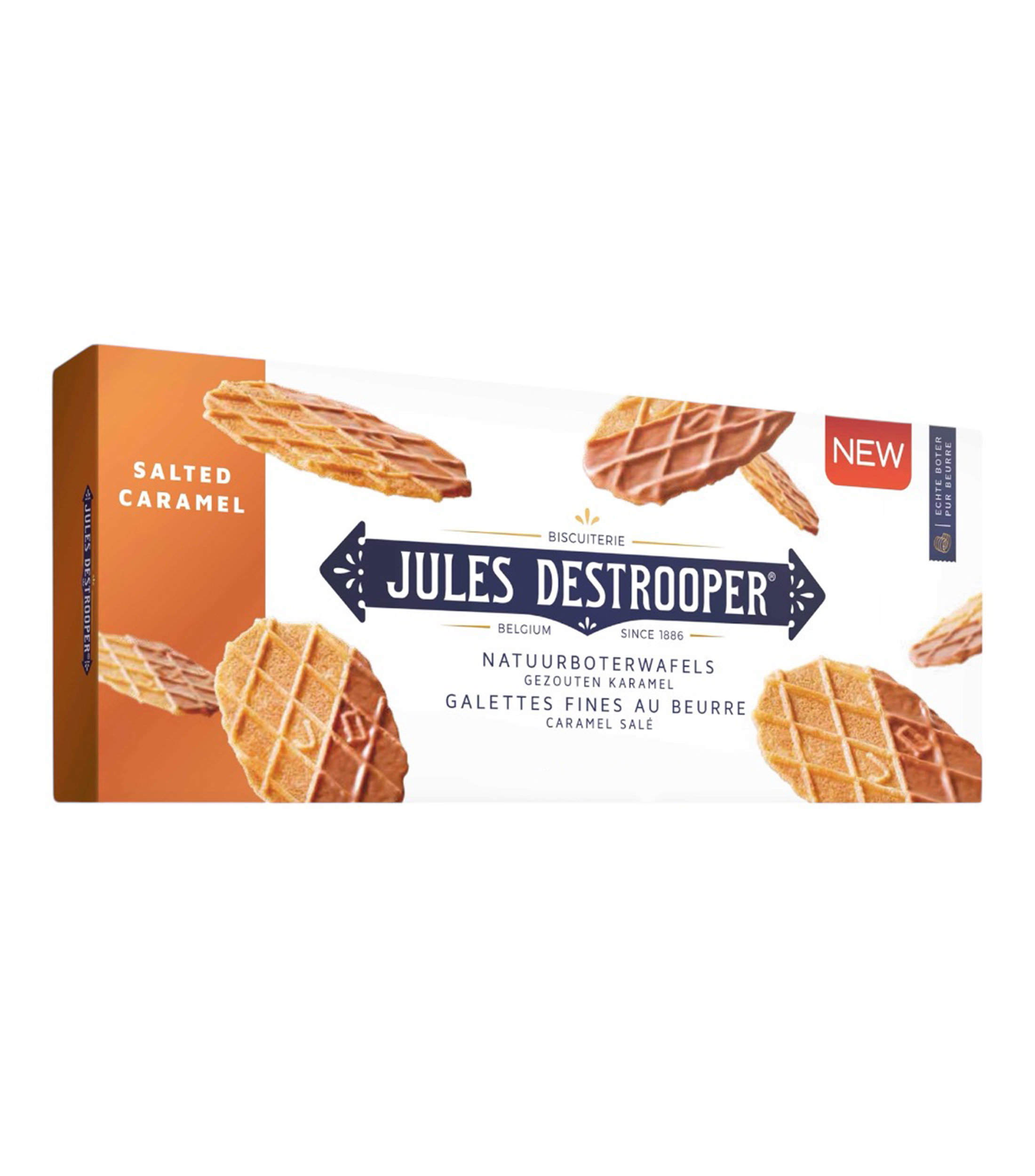 Jules Destrooper Wafles Crujientes con Caramelo Salado, 100 g - El ...