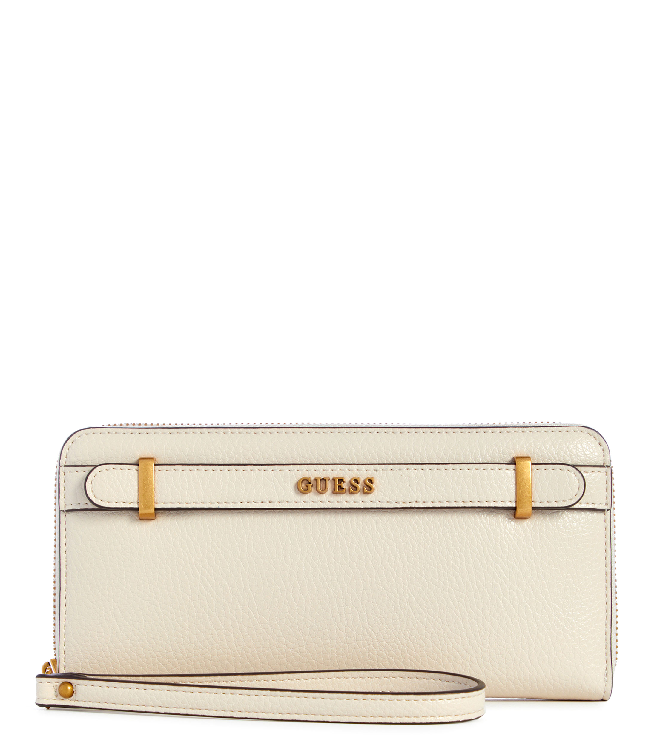Guess: Cartera Sestri crema lisa Mujer | El Palacio de Hierro