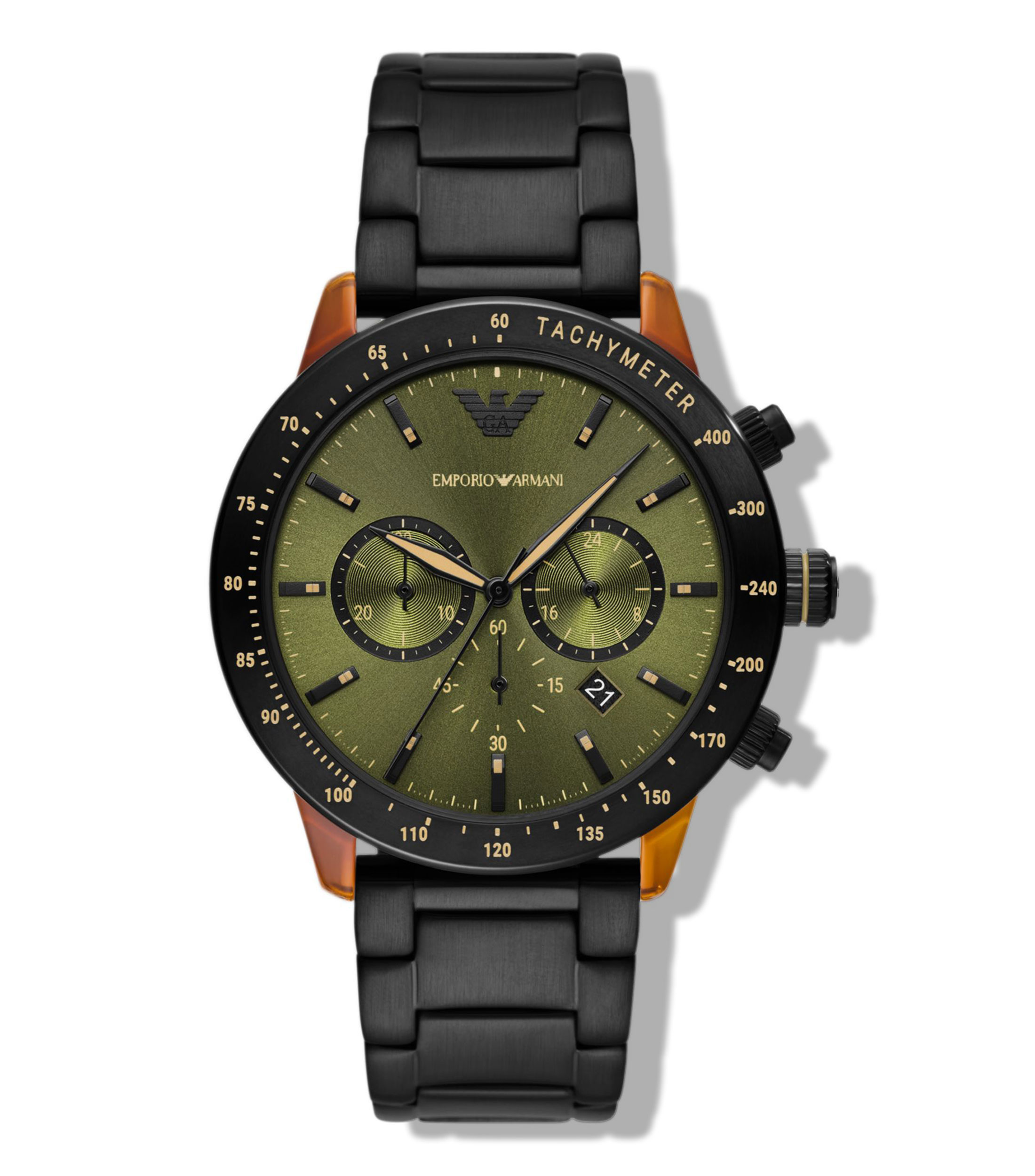 Armani Reloj para Hombre Mario Deportivo, Carey, Negro - El Palacio de ...