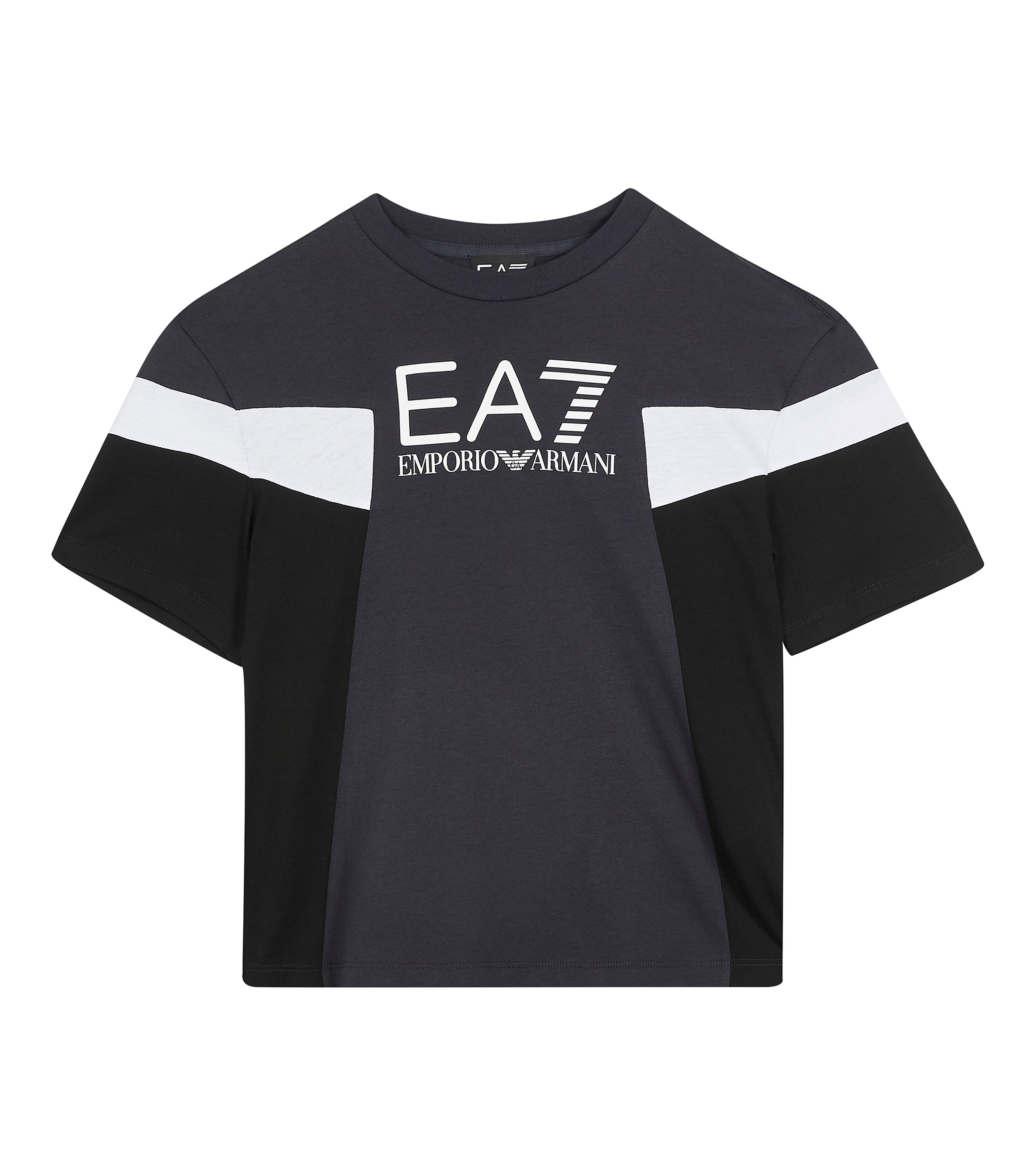 EA7 Emporio Armani: Playera con franja y logo Niño | El Palacio de Hierro