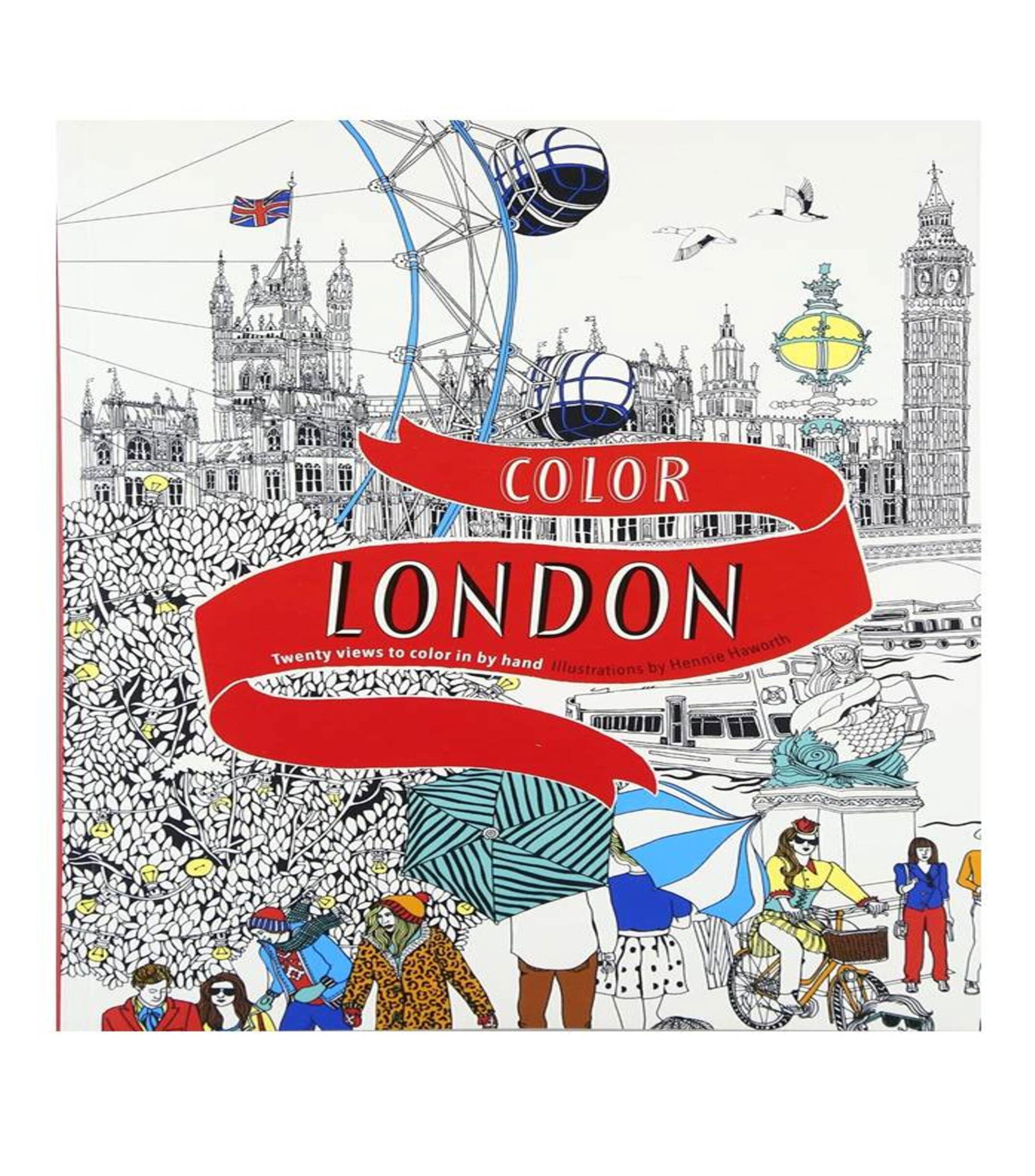 Hennie Haworth Color London: Twenty views to color in by hand - El ...