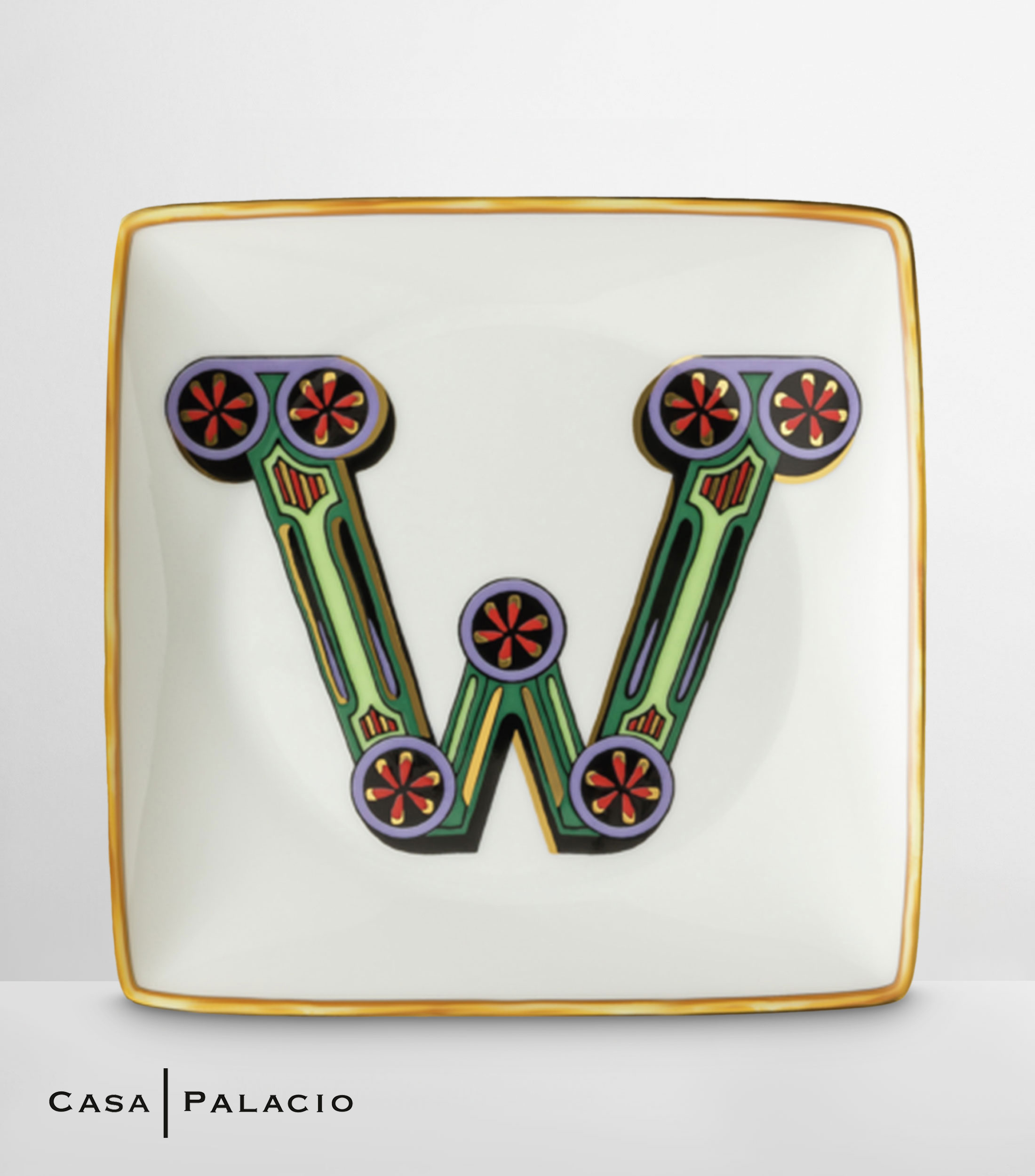 Versace Plato para canapés letra "W" - El Palacio de Hierro