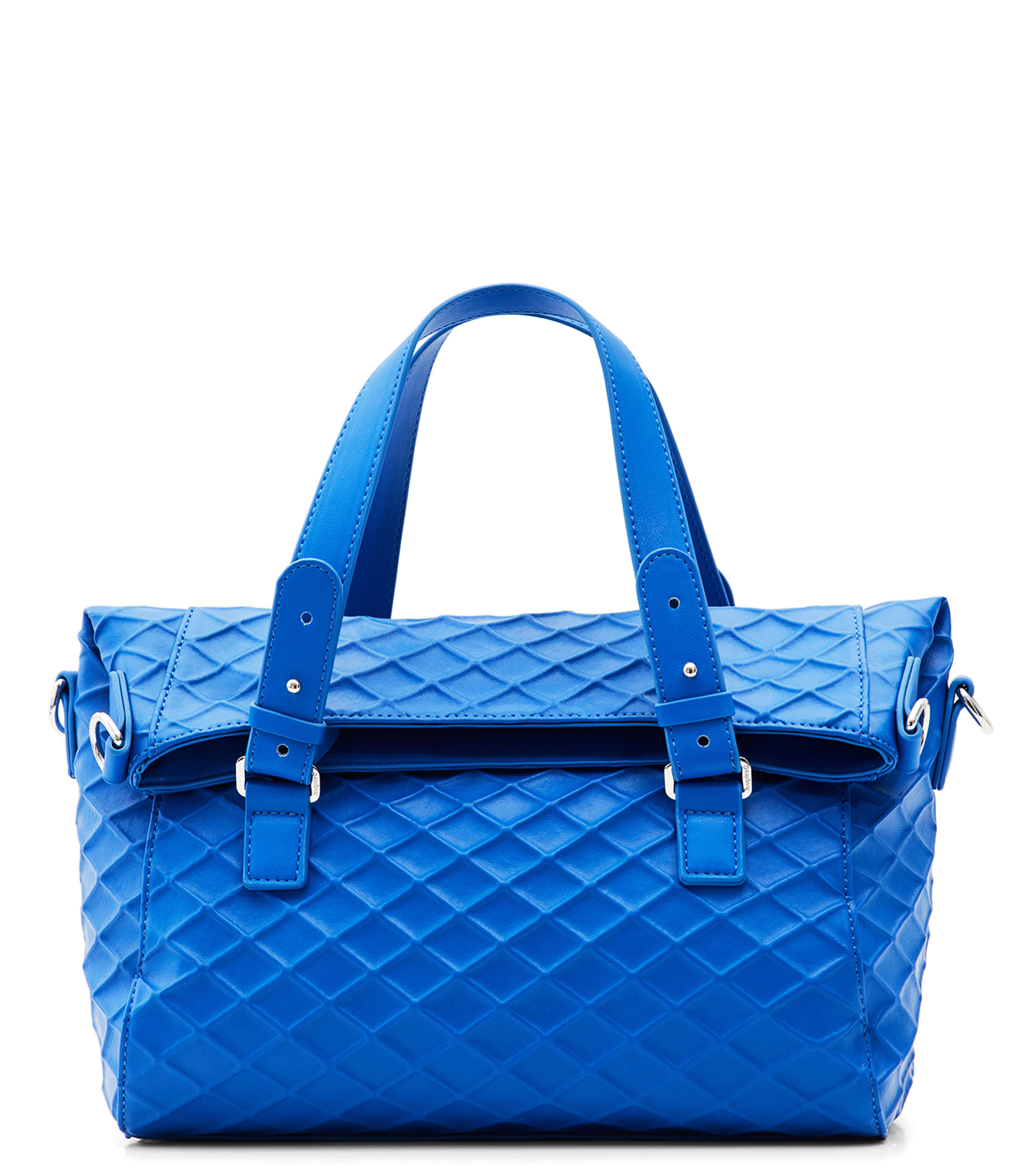 Desigual: Bolso crossbody azul Loverty 2 con rombos Mujer | El Palacio de Hierro