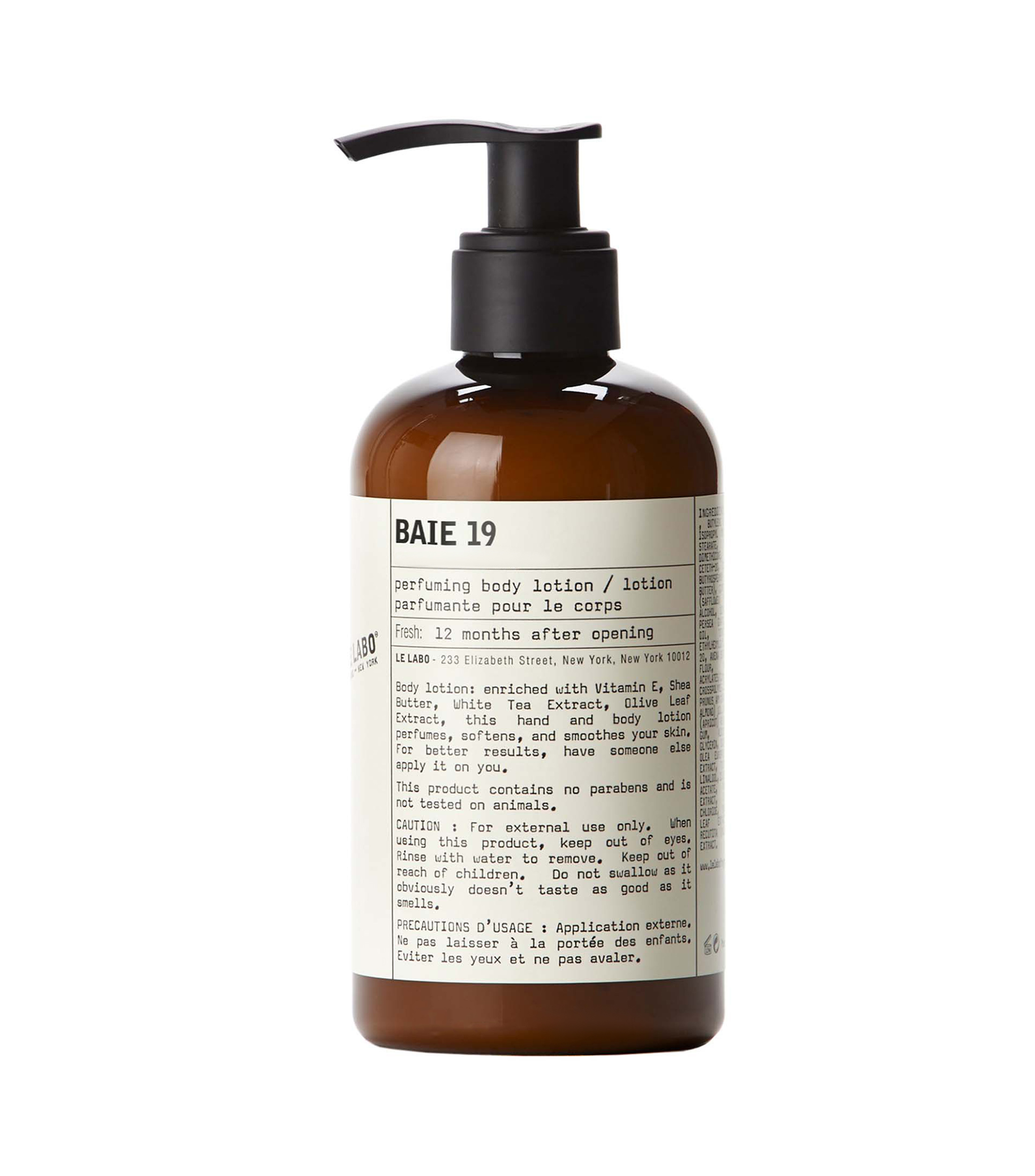 Le Labo: Body Lotion Baie 19, 237 ml | El Palacio de Hierro