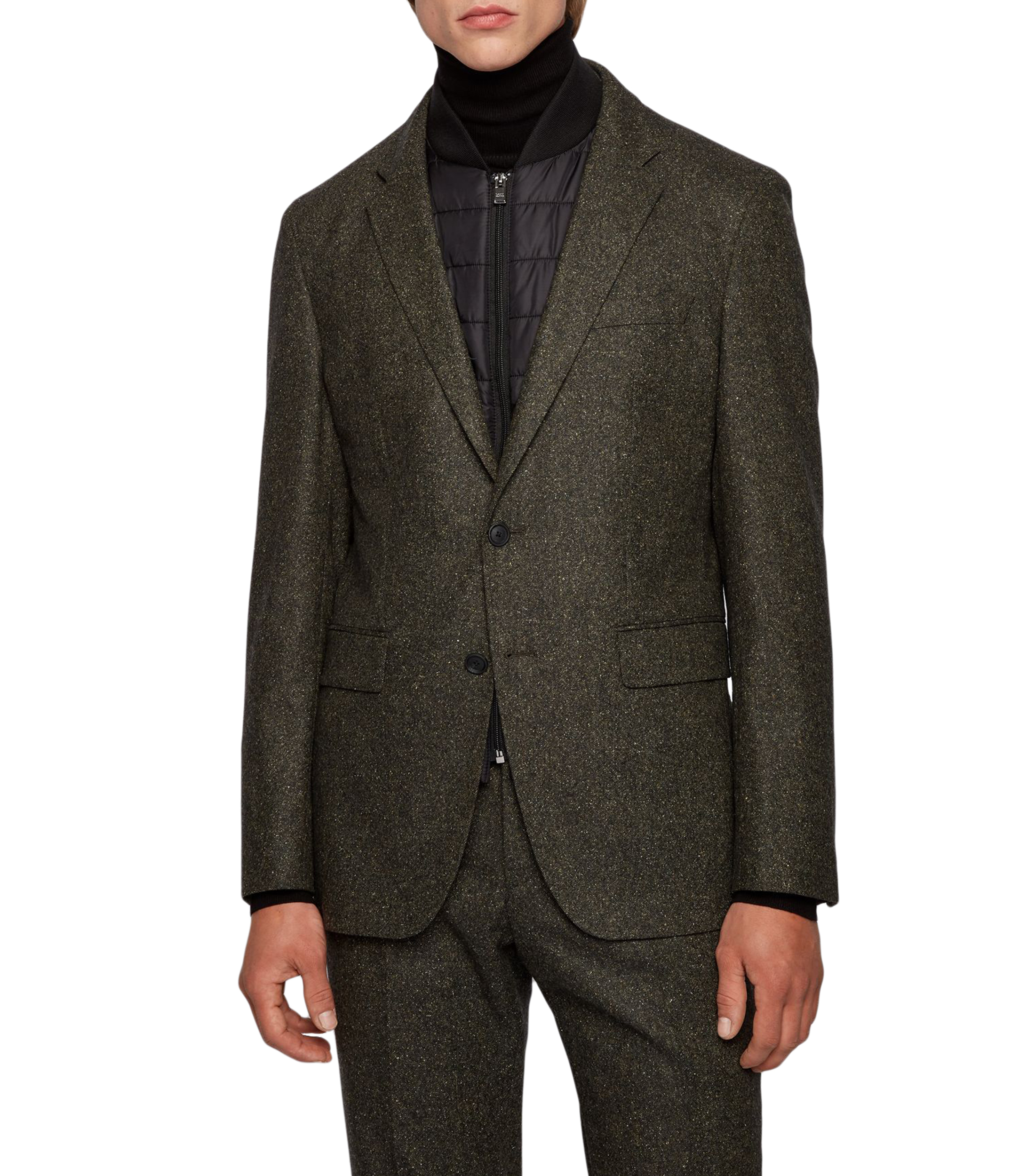 Boss Saco americano Slim Fit en mezcla de lana con interior desmontable ...