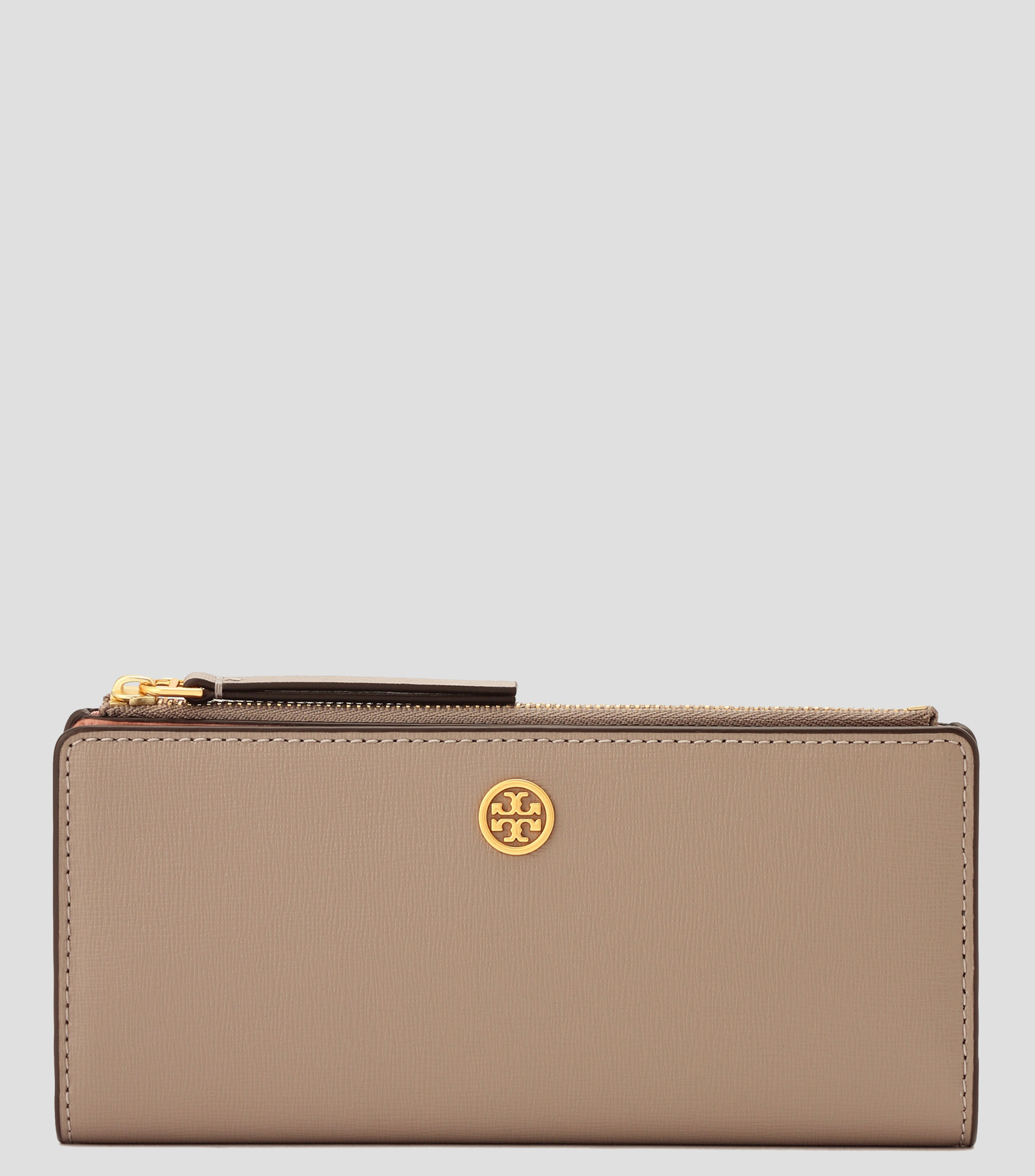Tory Burch: Cartera en piel Robinson con mini logo Mujer | El Palacio ...