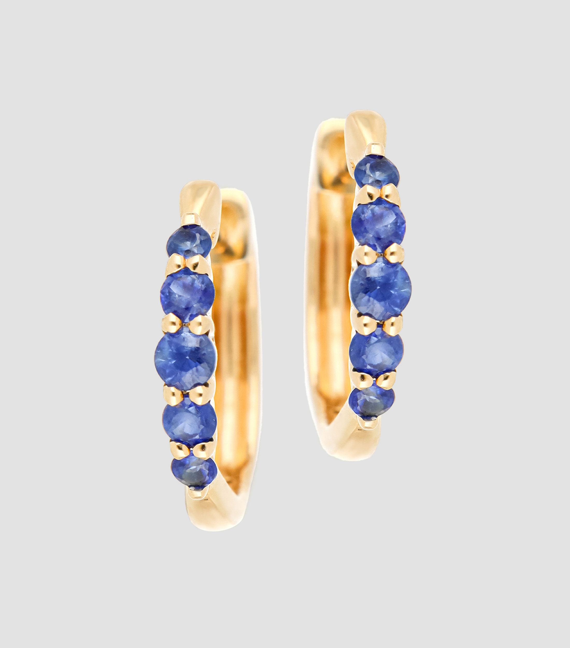 VALORO_0579_Valoro Aretes en Oro de 14 Kilates con Zafiro Mujer |El ...