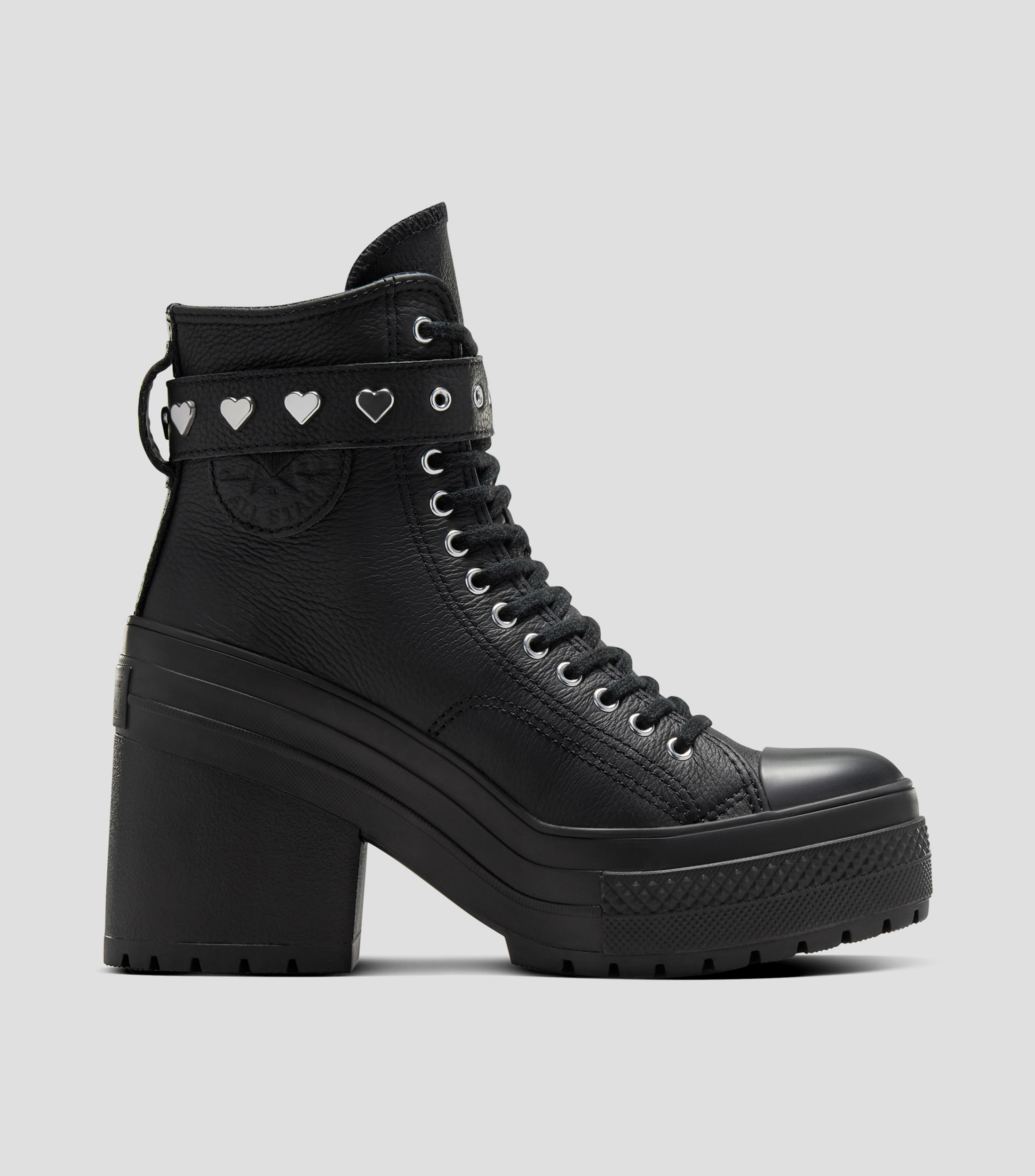 Converse Tenis casuales en piel con tacón mediano ancho Mujer |El ...