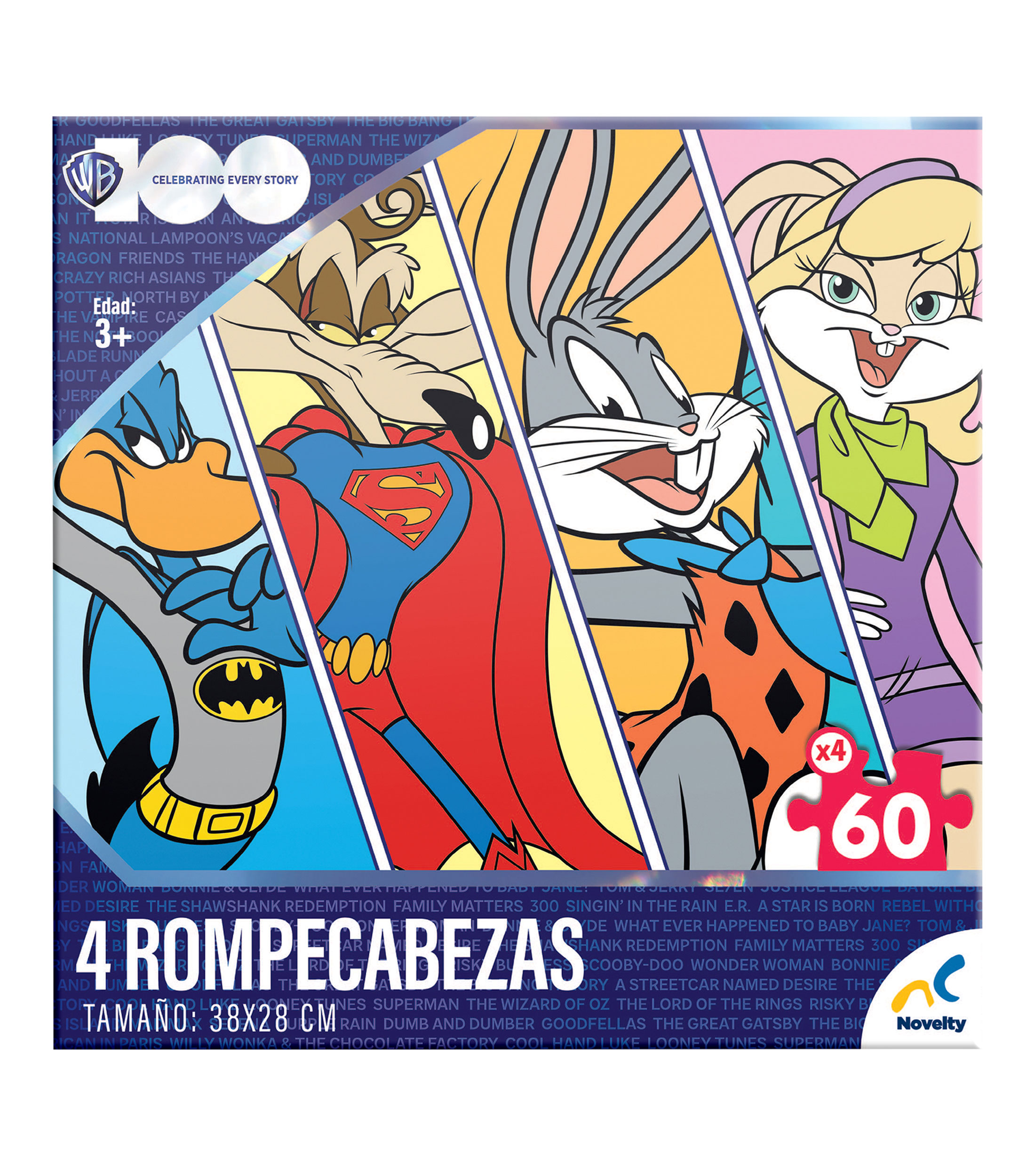 Novelty Rompecabezas 4 En 1 Warner El Palacio De Hierro