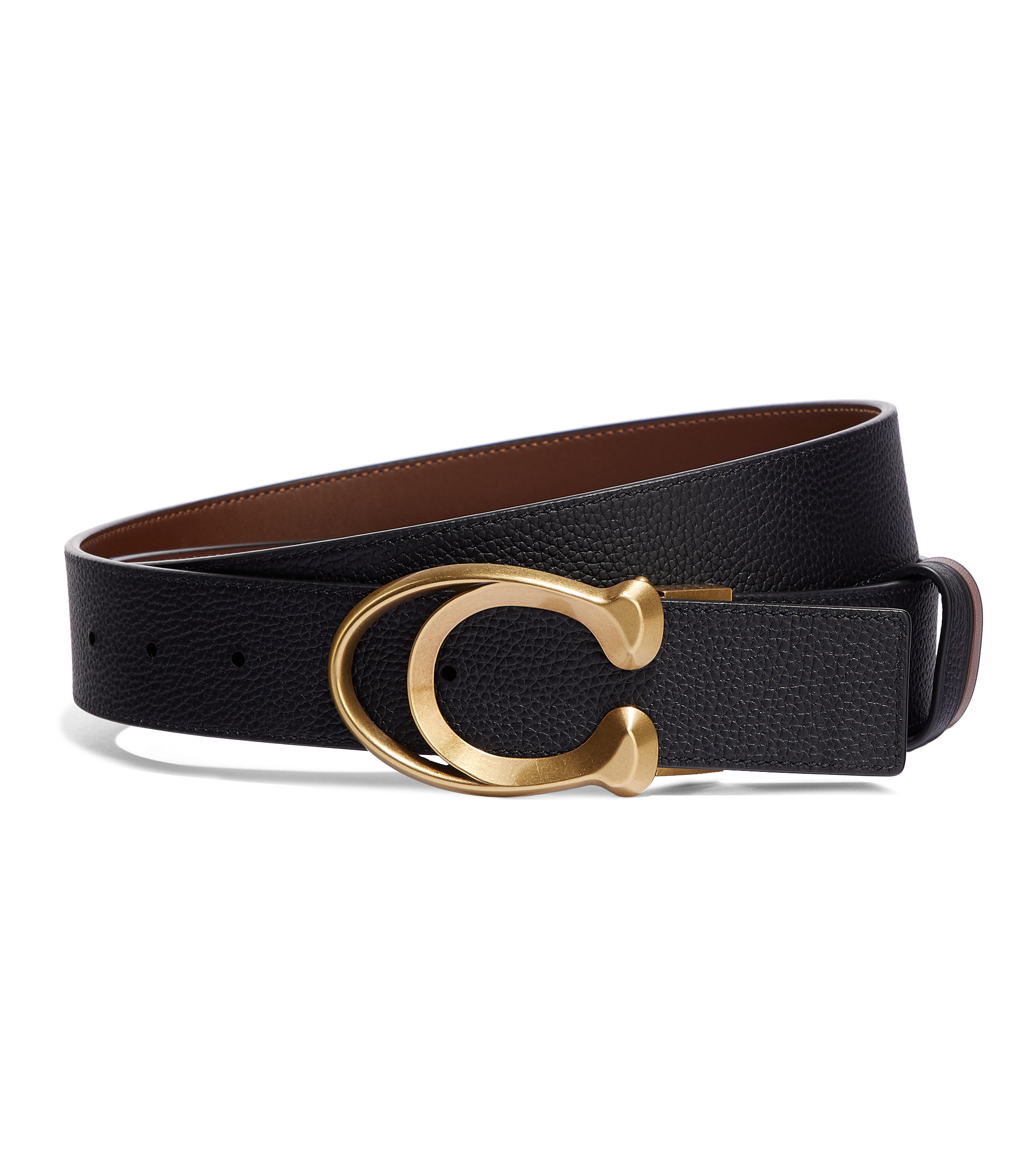 COACH Cinturón en piel negro Hombre - El Palacio de Hierro