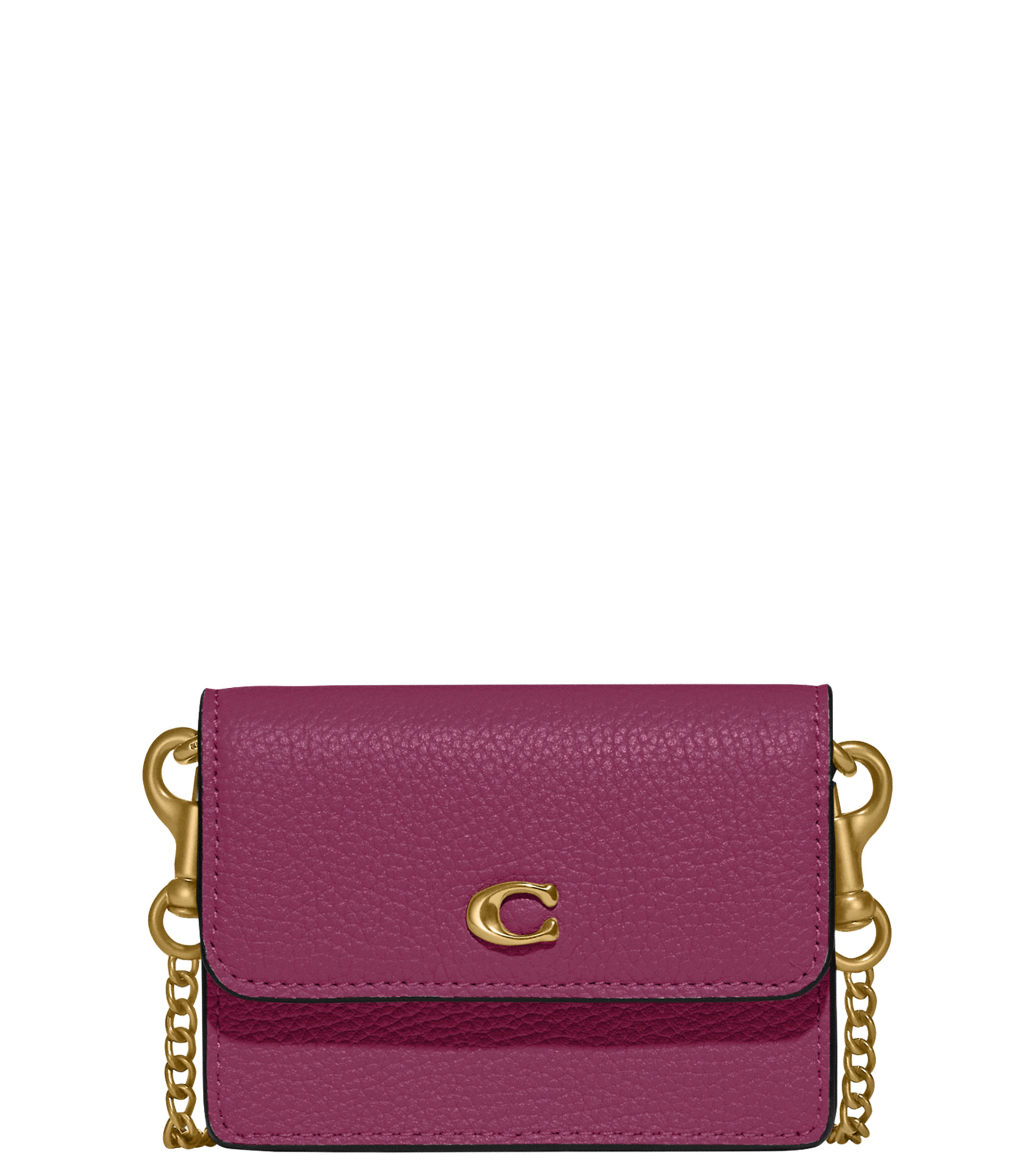 COACH: Tarjetero morado en piel liso Mujer | El Palacio de Hierro